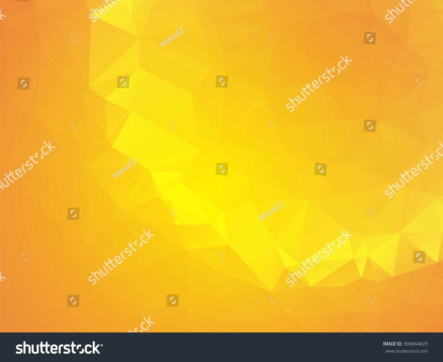 Yellow Low Poly Background Stock Vector (Royalty Free) 396844825 ...