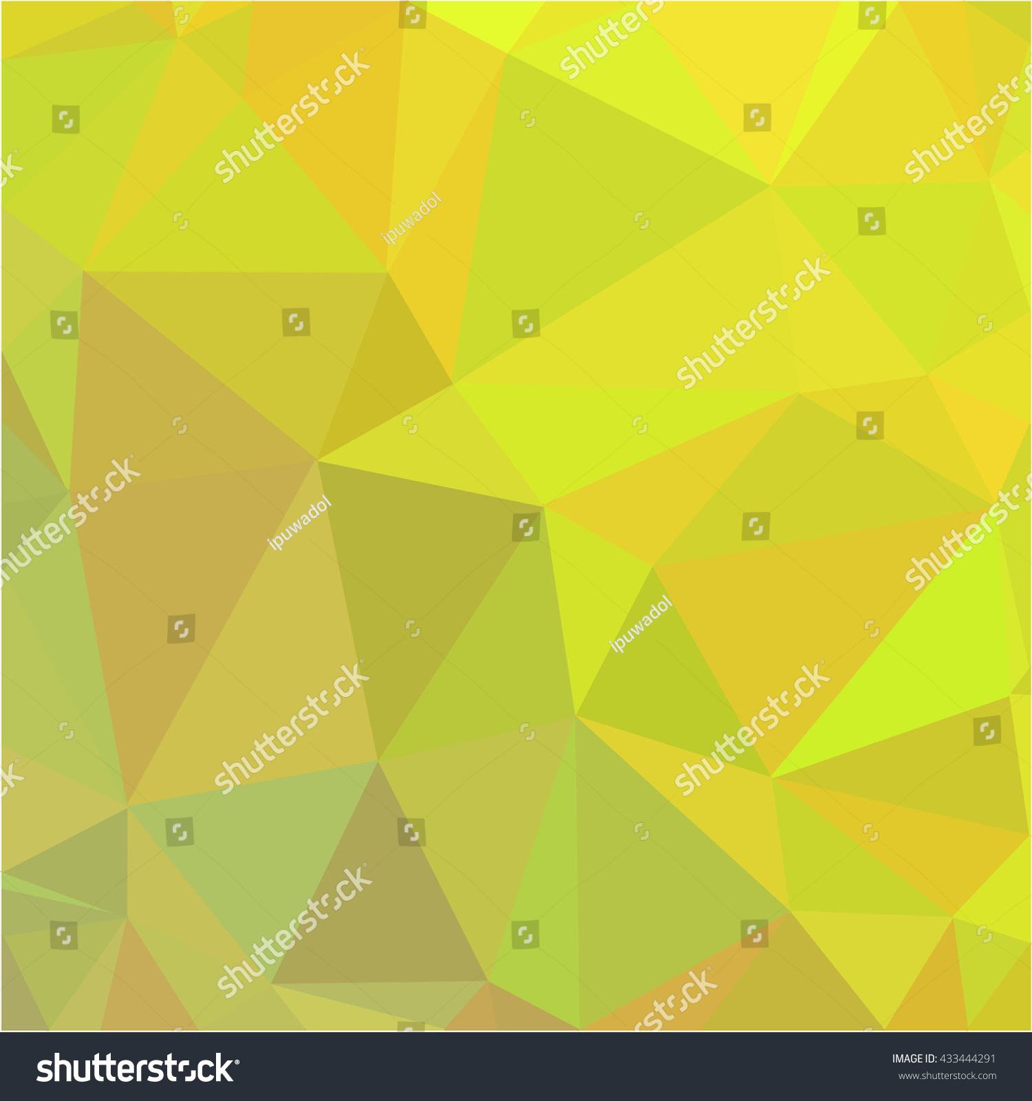 Yellow Low Poly Business Background Stock Vector (Royalty Free) 433444291