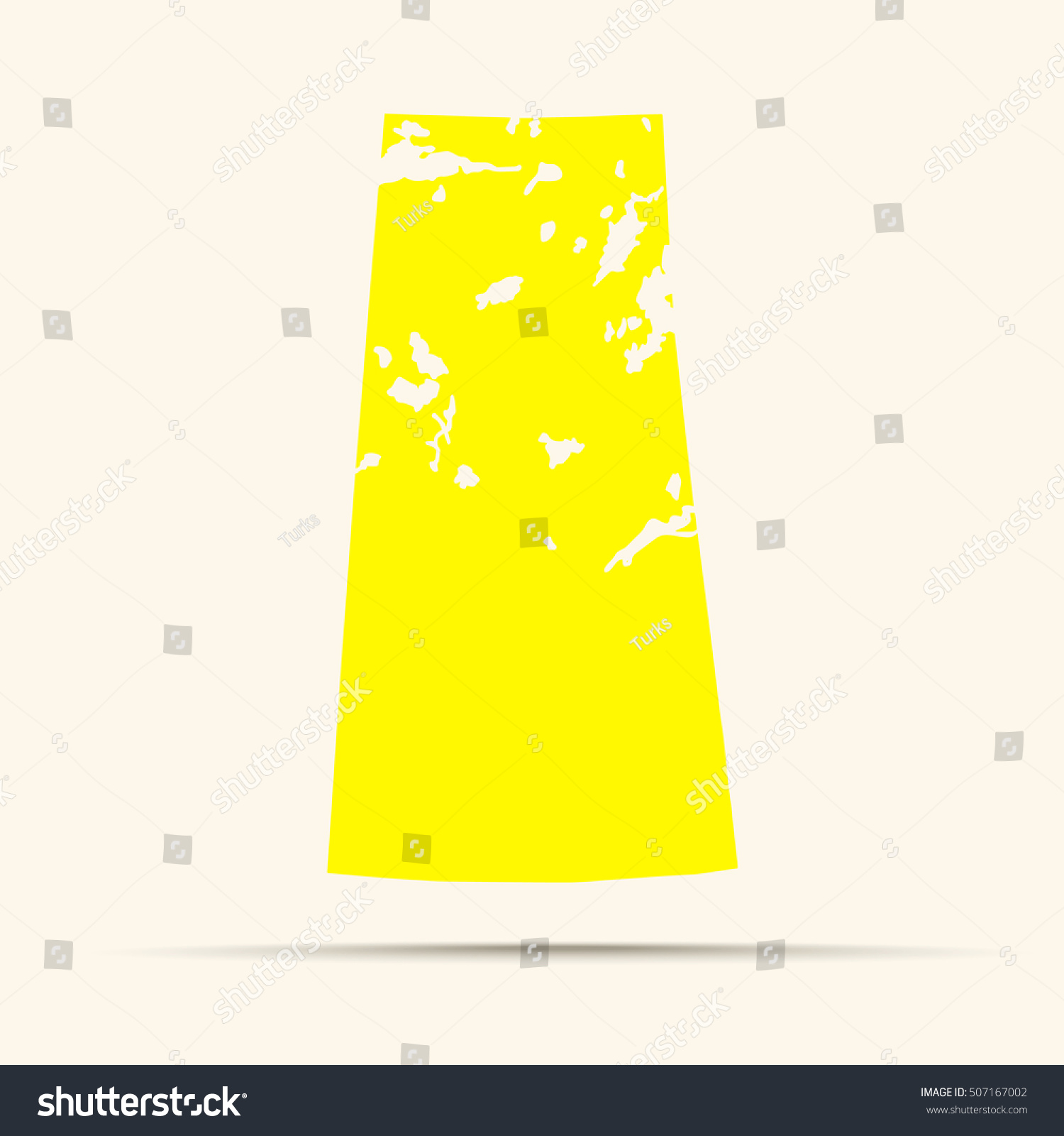 Yellow Saskatchewan Map Illustration Stock Vector (Royalty Free ...