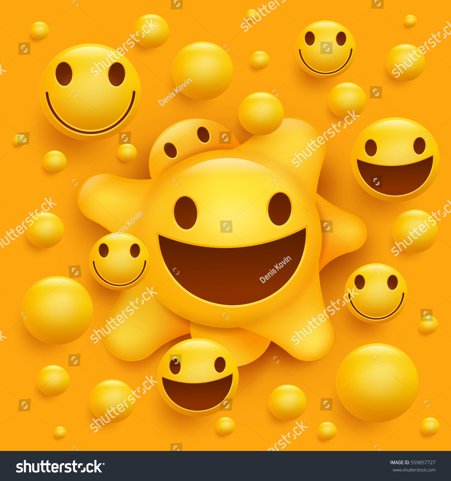 Yellow Smiley Face Character Molecular Structure: Vector có sẵn (miễn ...