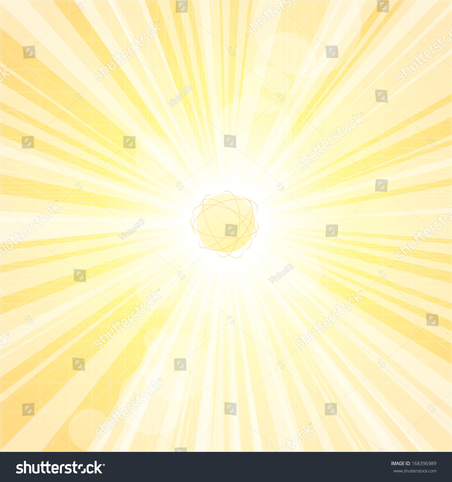 Yellow Sphere Burst Vector Illustration Stock Vector (Royalty Free ...