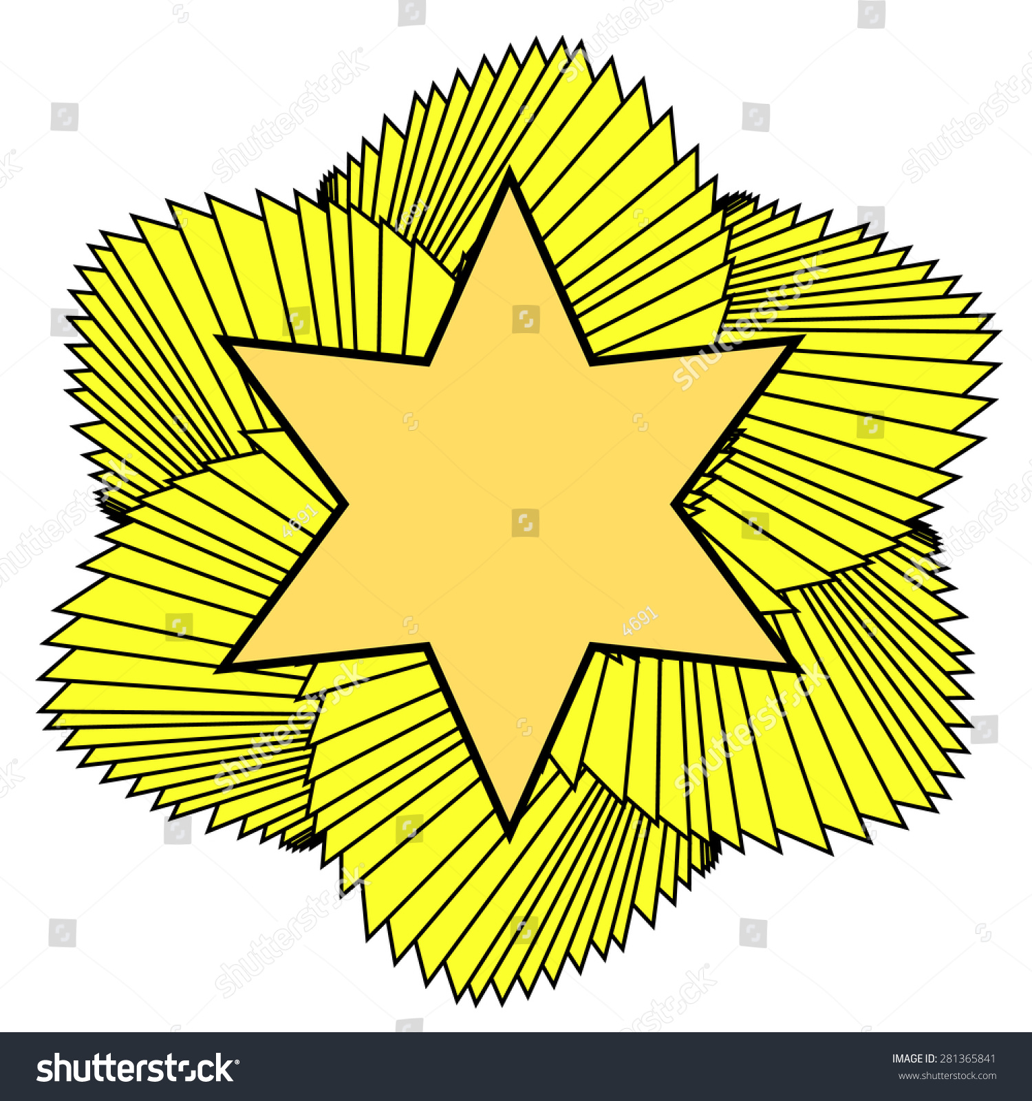 Yellow Star Icon Vector Eps10 Stock Vector (Royalty Free) 281365841 ...