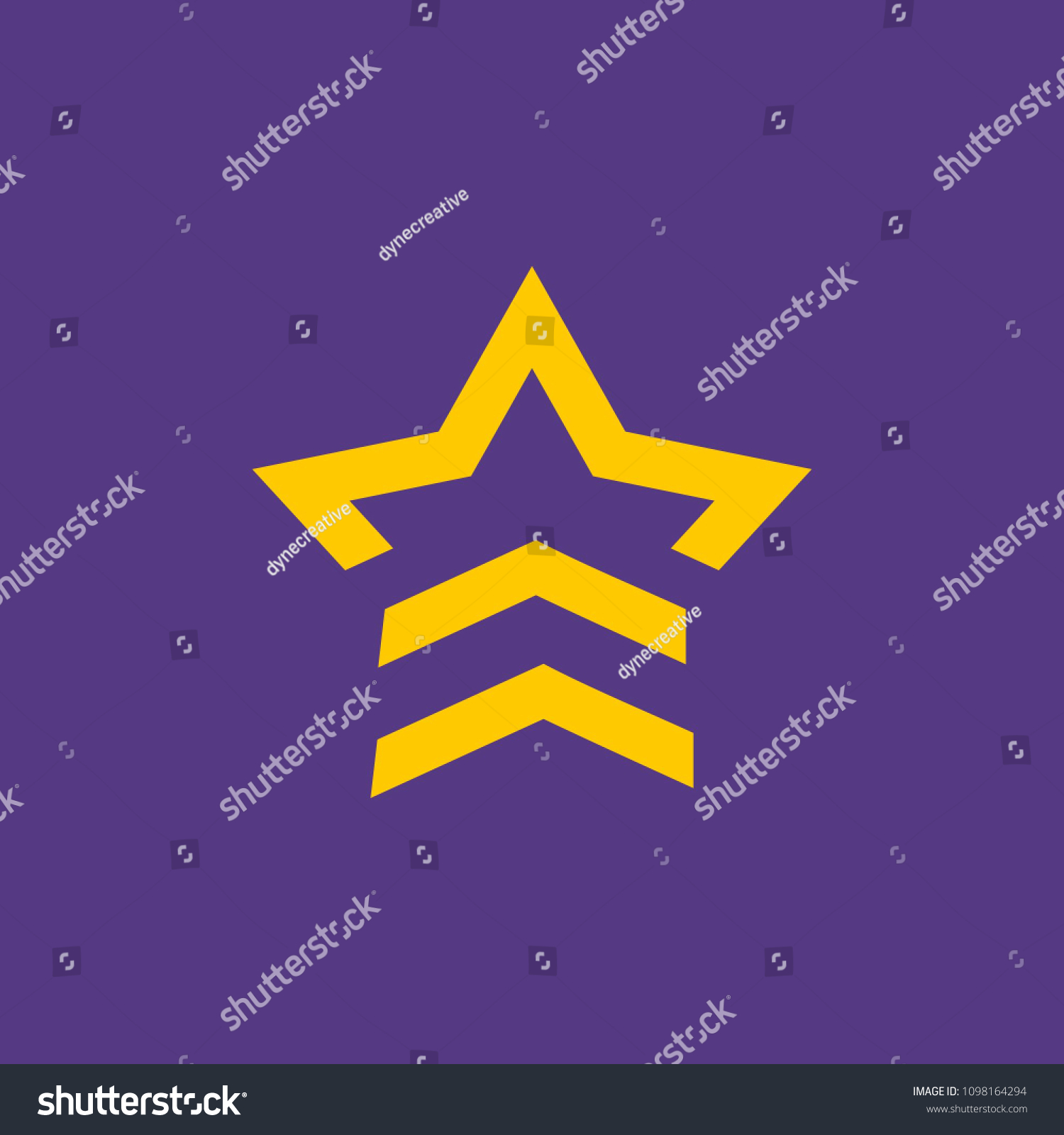 Yellow Star Logo Design Vector Stock Vector (Royalty Free) 1098164294 ...