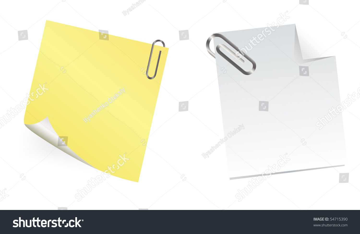 Yellow Sticky Note Vector Stock Vector (Royalty Free) 54715390 ...