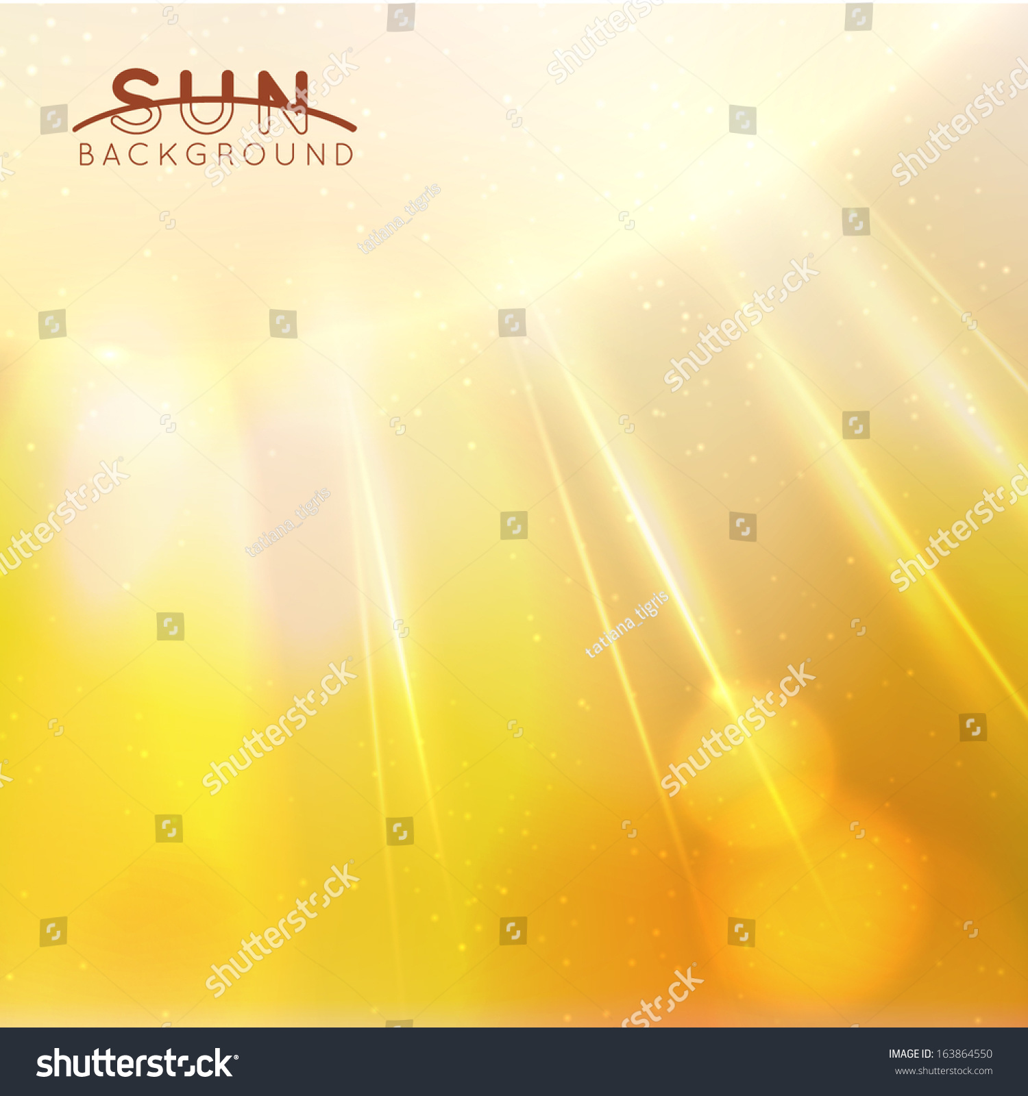 Yellow Sun Background Stock Vector (Royalty Free) 163864550 | Shutterstock
