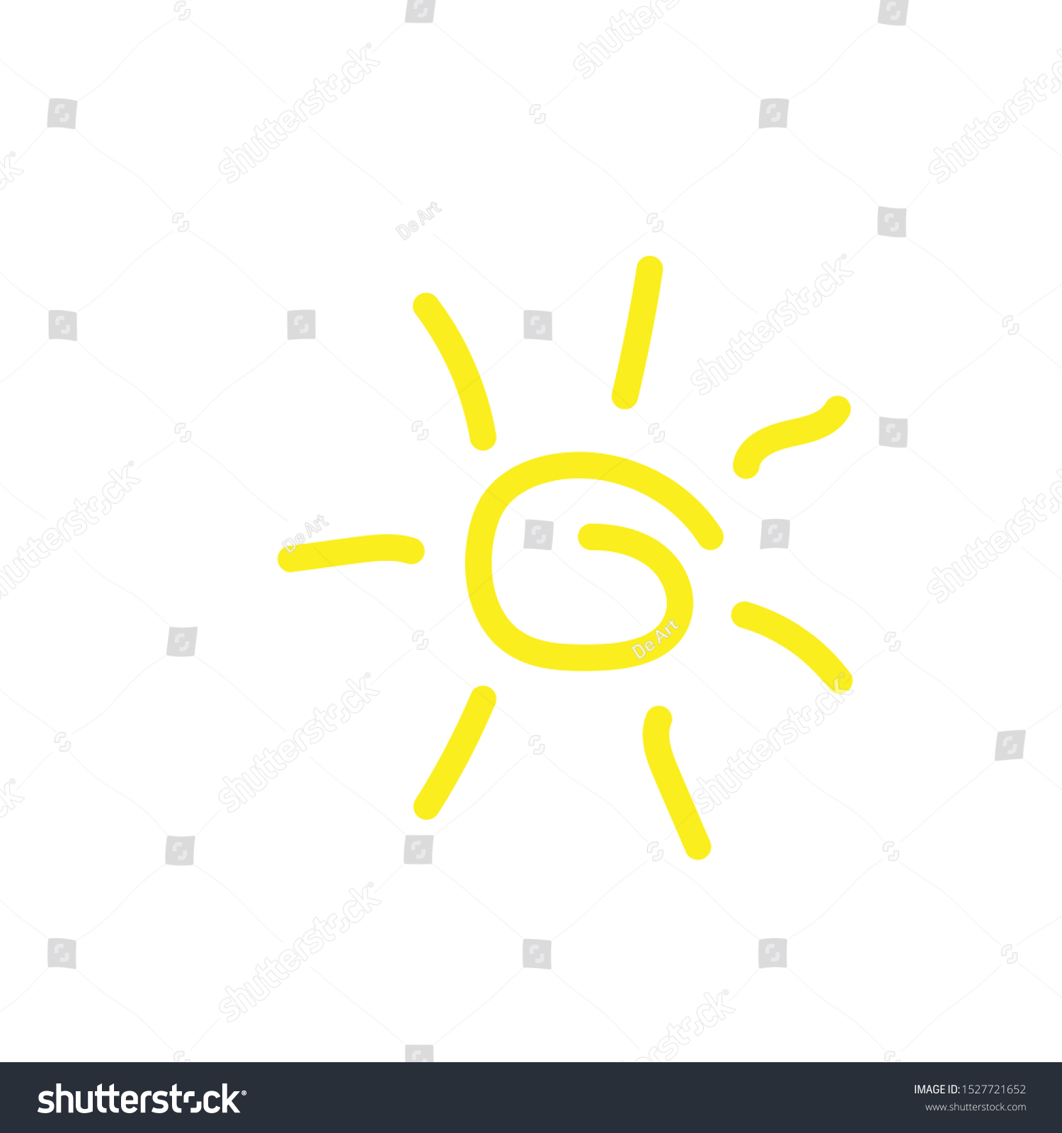 Yellow Sun Logo Vector Illustration Stock Vector (Royalty Free ...