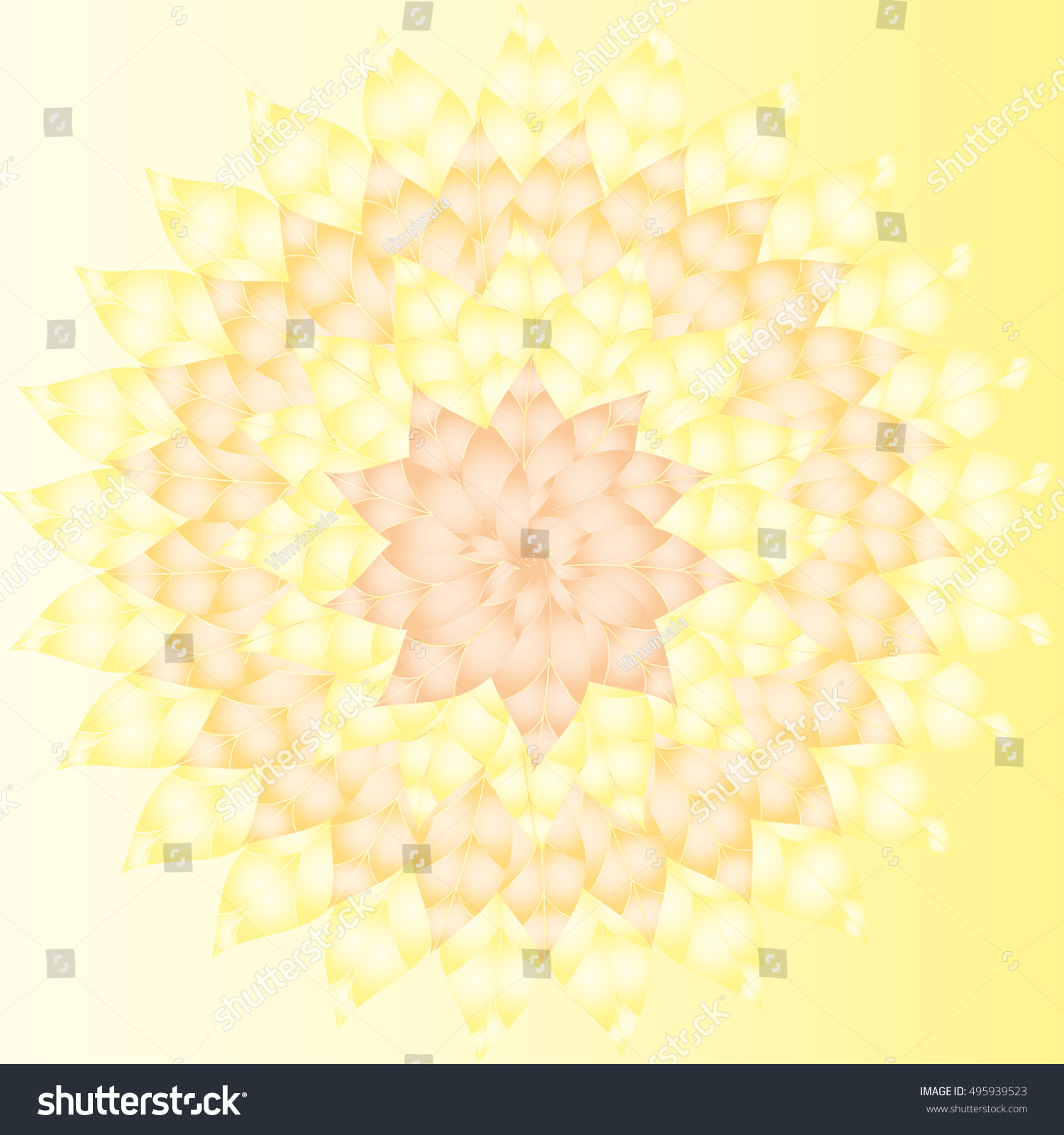 Yellow Sunny Background Vector Illustration Stock Vector (Royalty Free ...