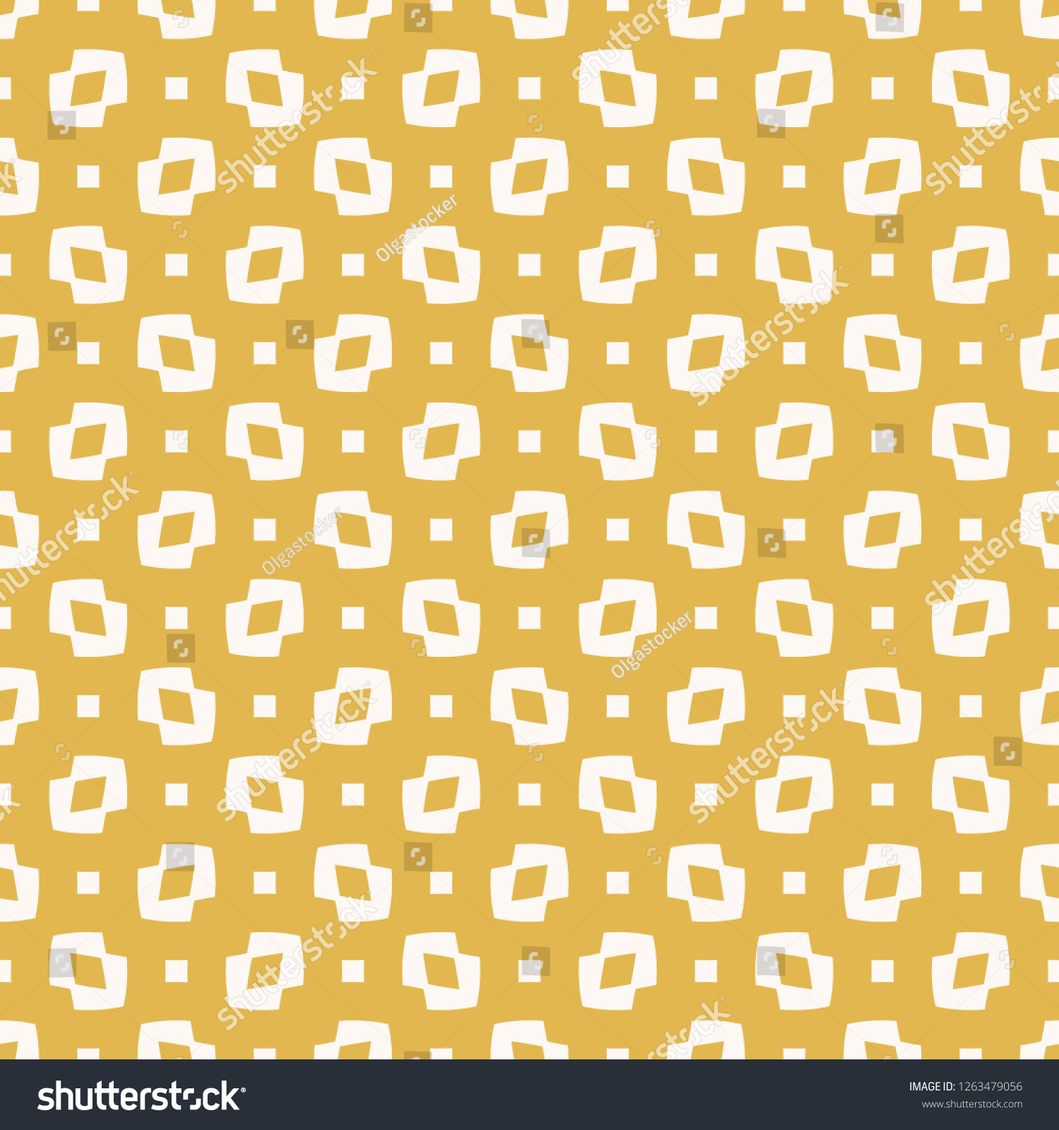 Yellow Vector Minimalist Seamless Pattern Abstract Stock Vector ...