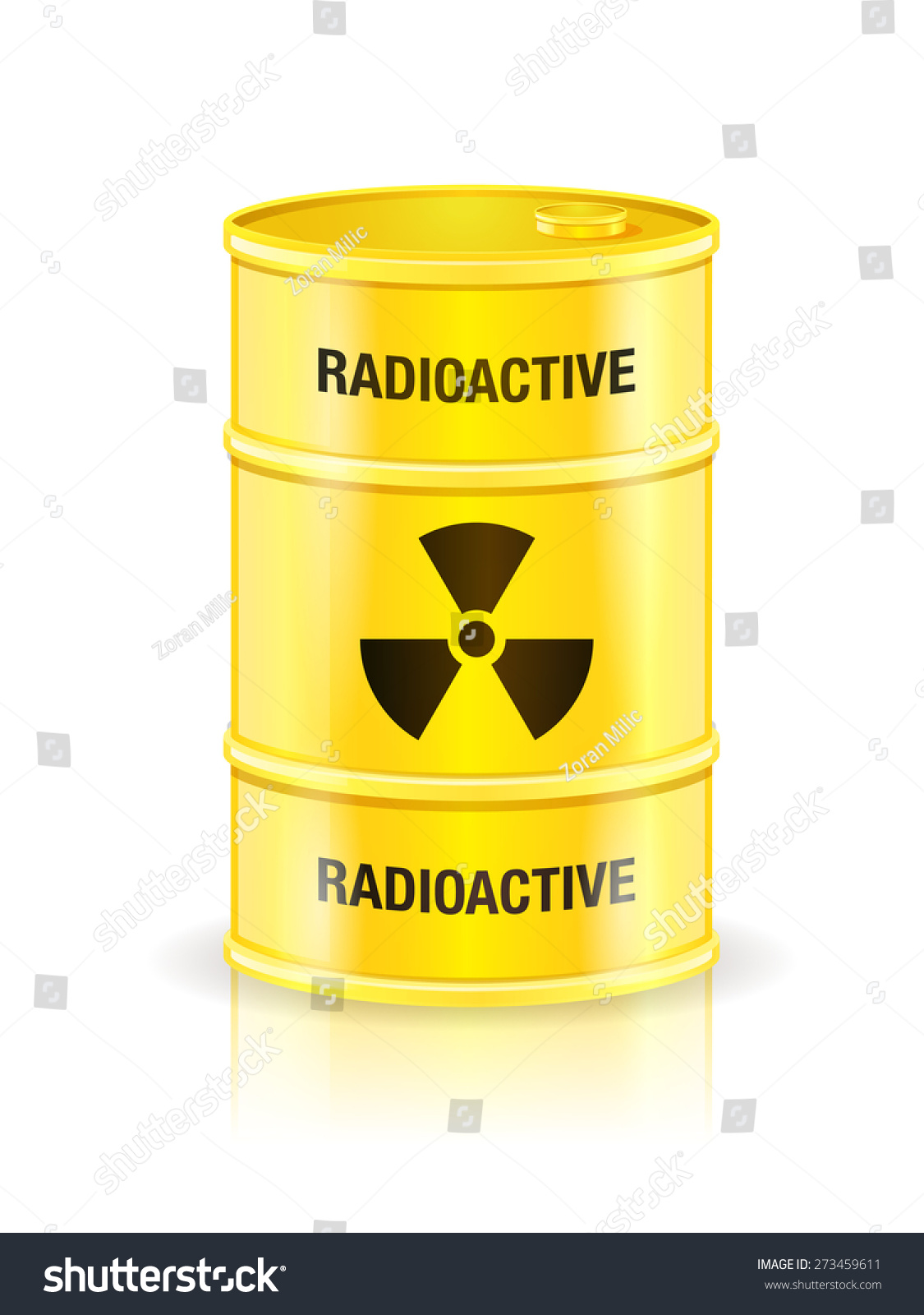 Yellow Waste Container Radioactive Sign Vector Stock Vector (Royalty ... Yellow Waste Container Radioactive Sign Vector Stock Vector (Royalty ...