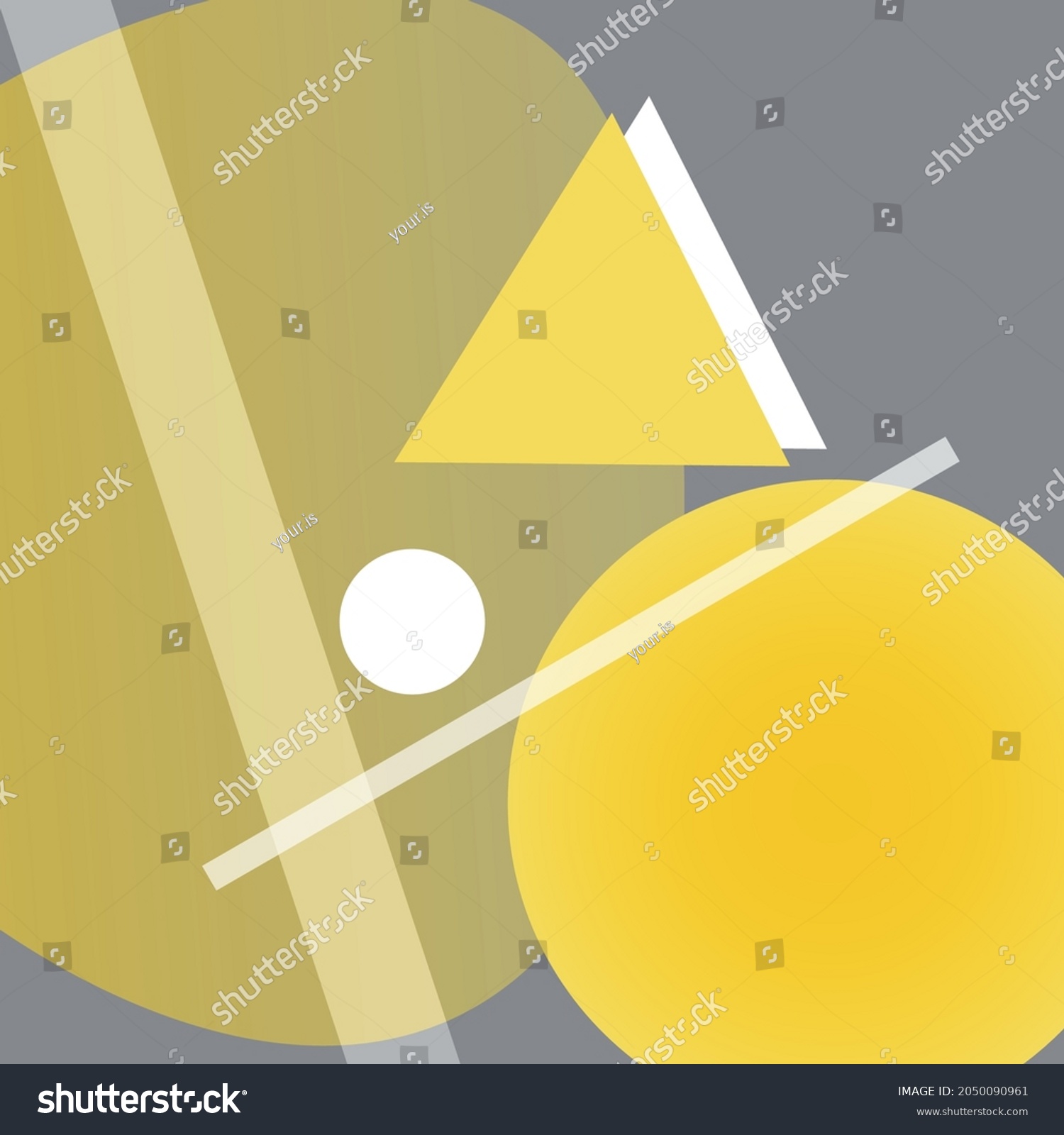 Yellow Gray Abstract Background Vector Stock Vector (Royalty Free ...