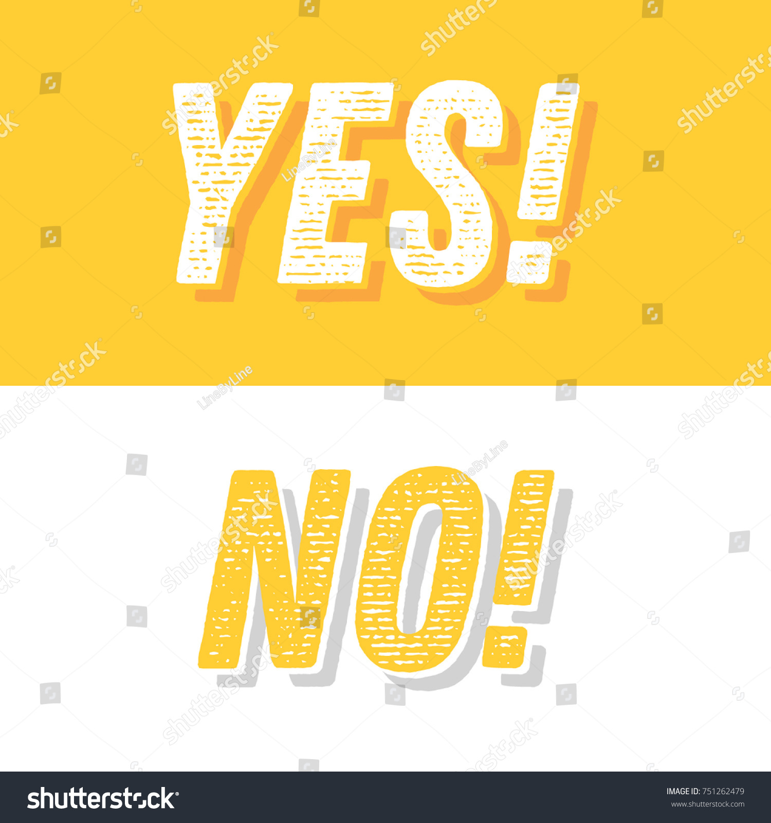 Yes No Vector Text Illustration Background Stock Vector (Royalty Free ...