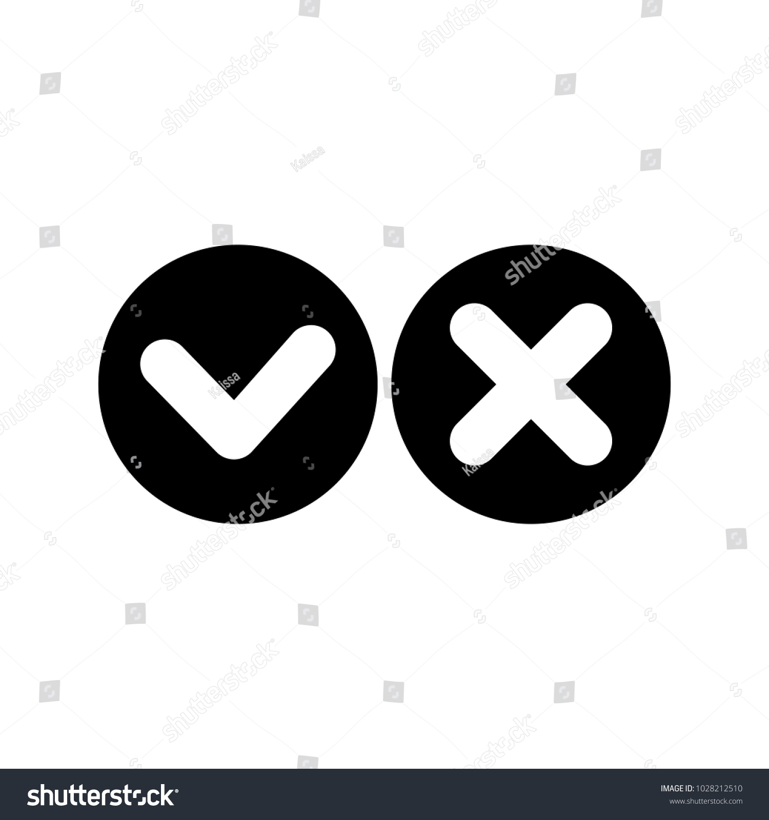 Yes No Vector Icon Stock Vector (Royalty Free) 1028212510