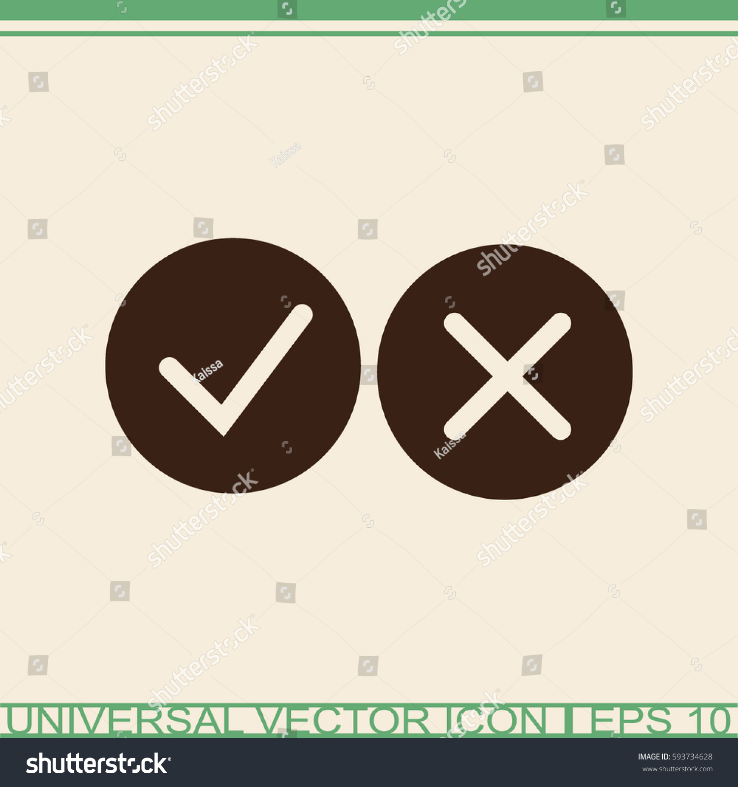 Yes No Vector Icon Stock Vector (Royalty Free) 593734628 | Shutterstock