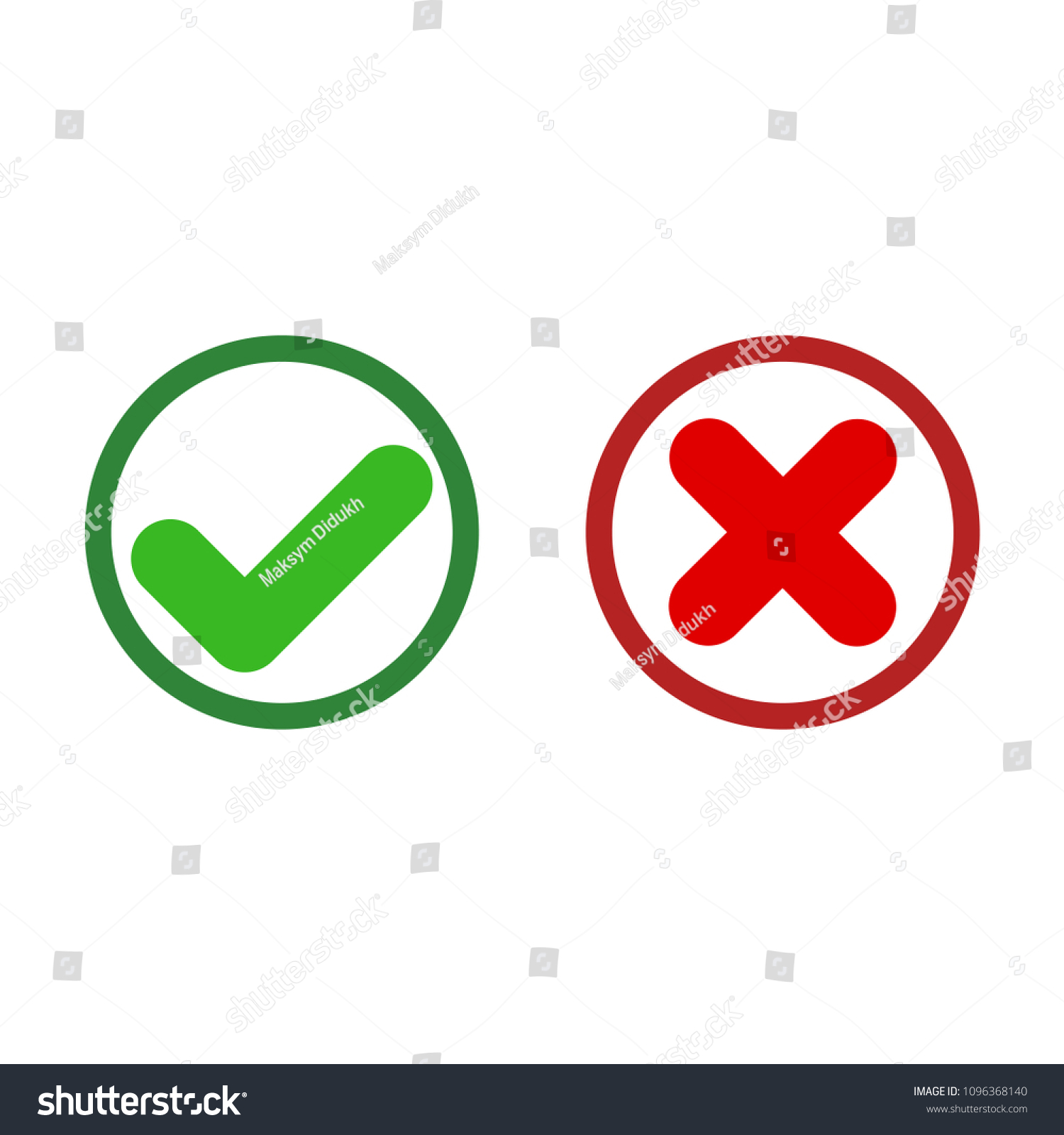 Yes No Vector Sign Vector Illustration Stock Vector (Royalty Free ...