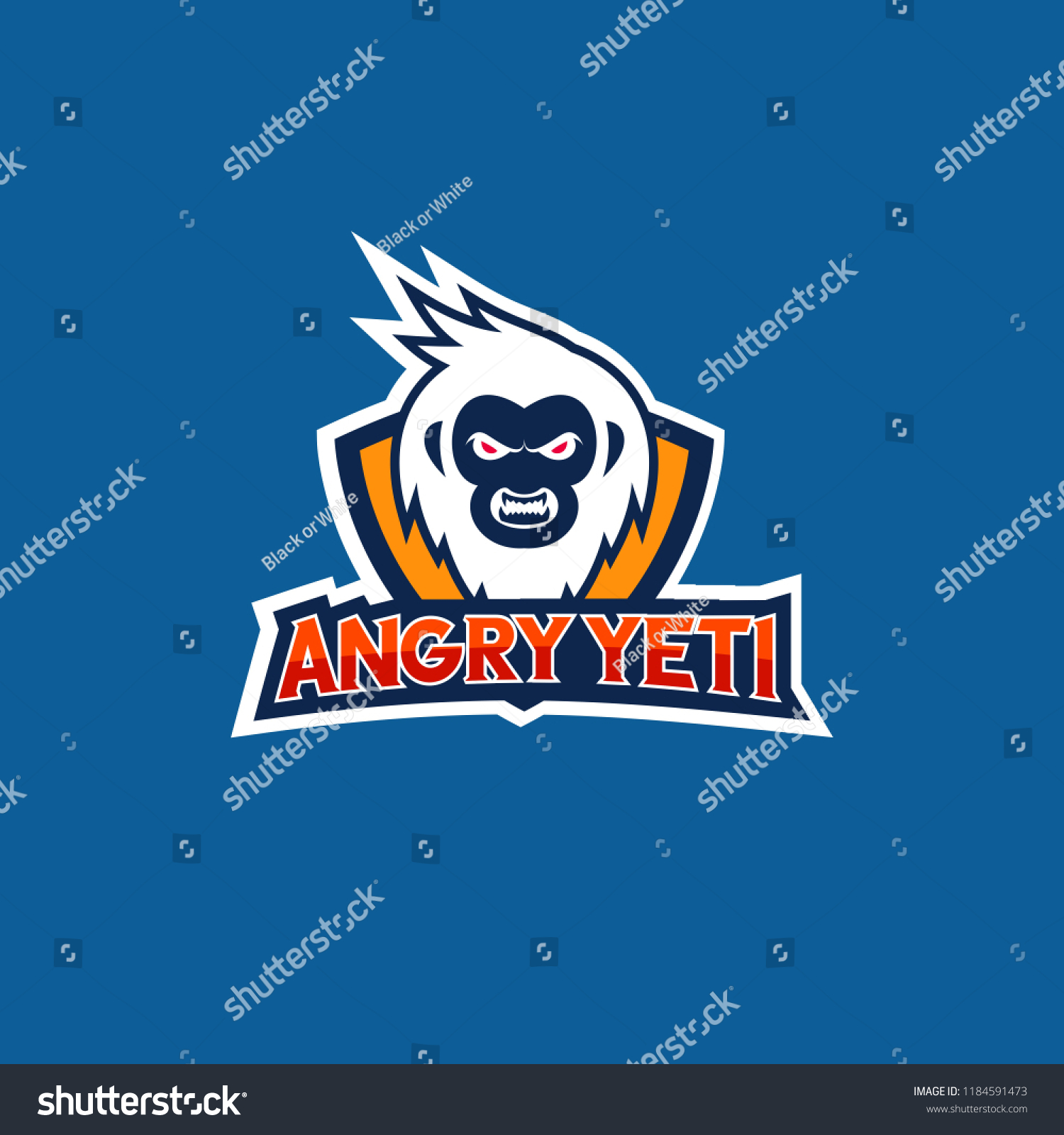 Yeti Logo Design Stock Vector (Royalty Free) 1184591473 | Shutterstock