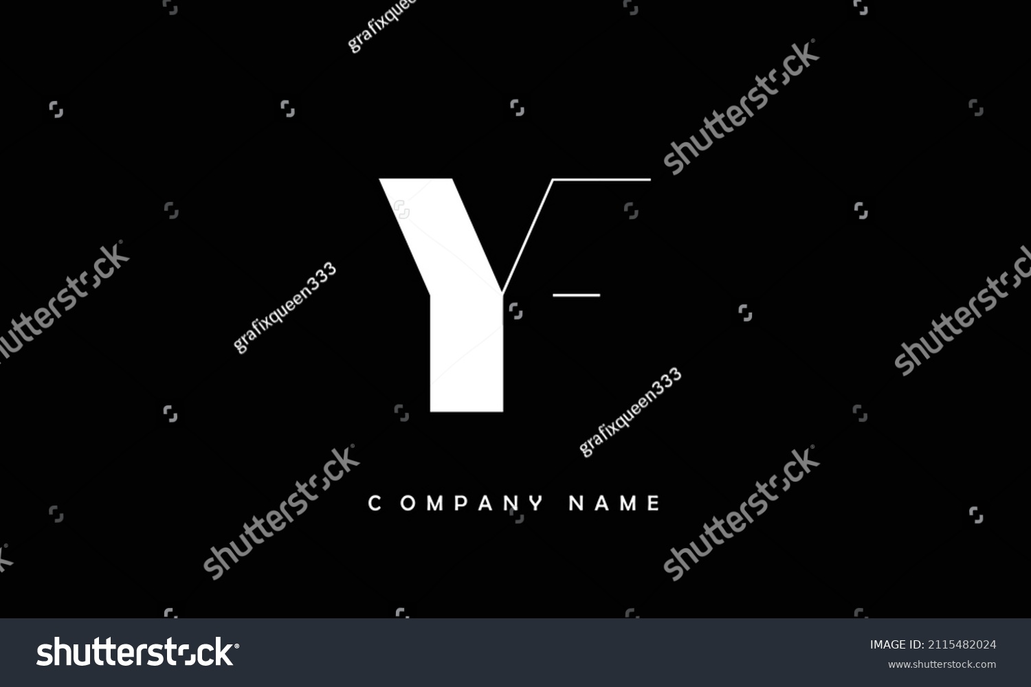 Yf Fy Alphabets Letters Logo Monogram Stock Vector (Royalty Free ...