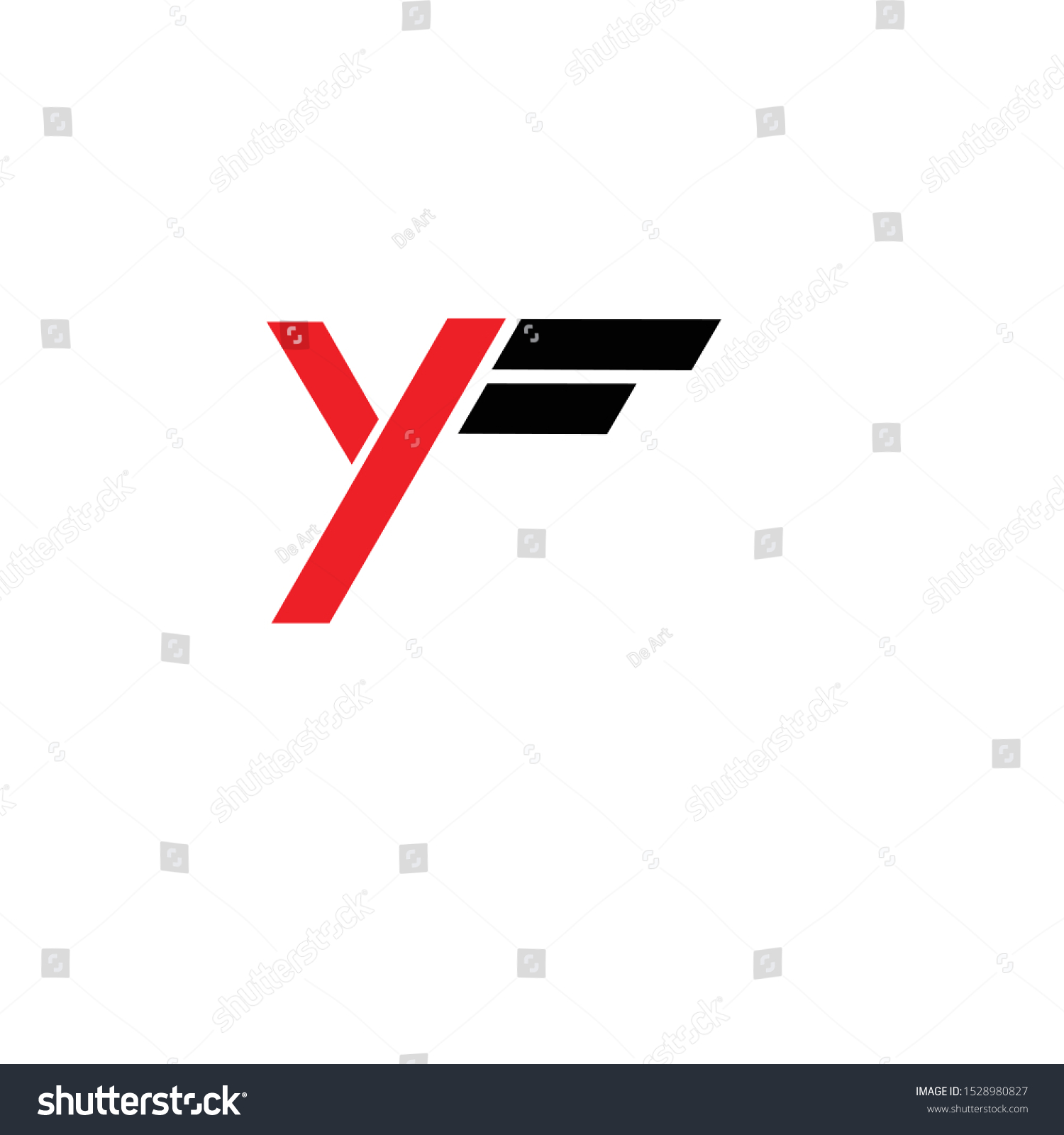 Yf Logo Letter Vector Illustration Stock Vector (Royalty Free ...