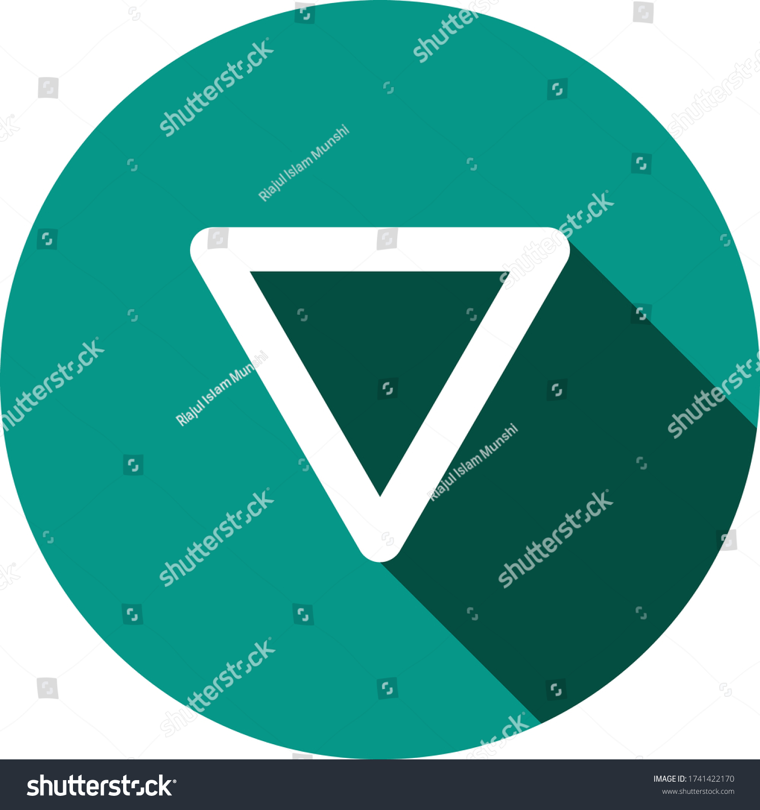 Yield Icon Design Vector Illustration Stock Vector (Royalty Free ...