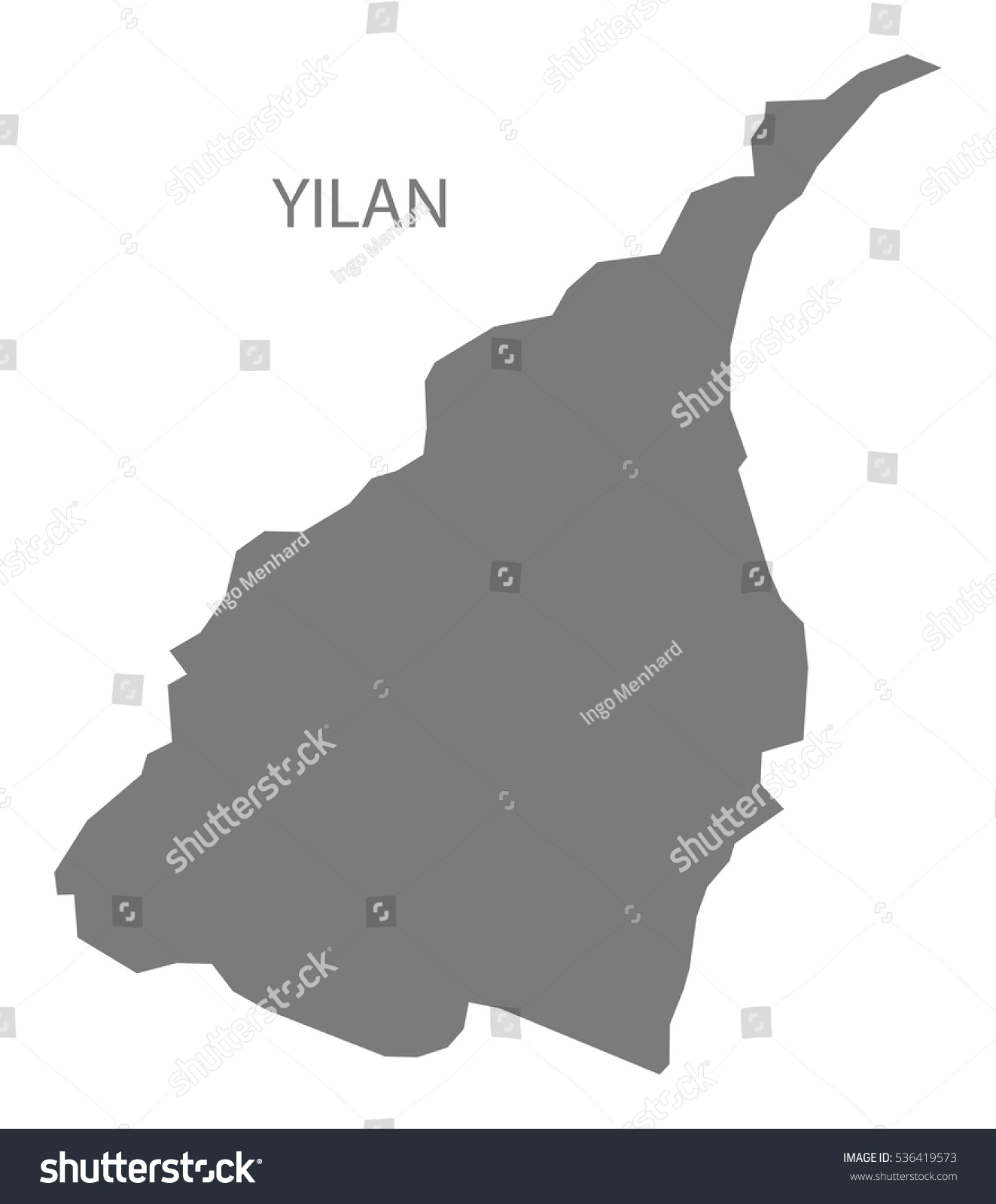 Yilan Taiwan Map Grey Stock Vector (Royalty Free) 536419573 | Shutterstock