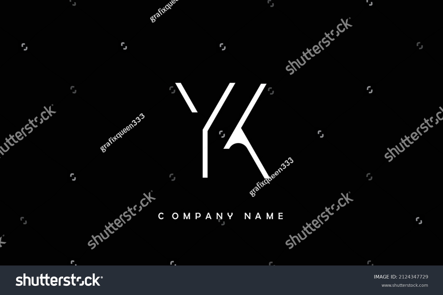 Yk Ky Alphabets Letters Logo Monogram Stock Vector (Royalty Free ...