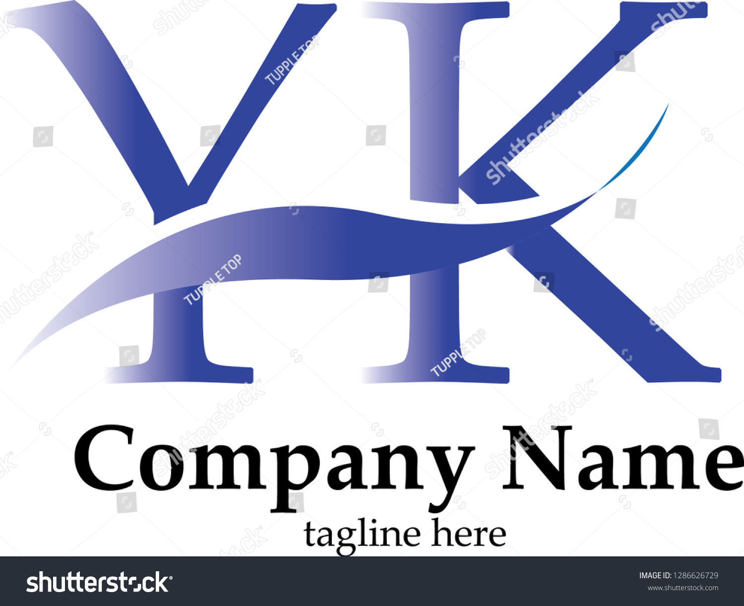 Yk Logo Design Stock Vector (Royalty Free) 1286626729 | Shutterstock