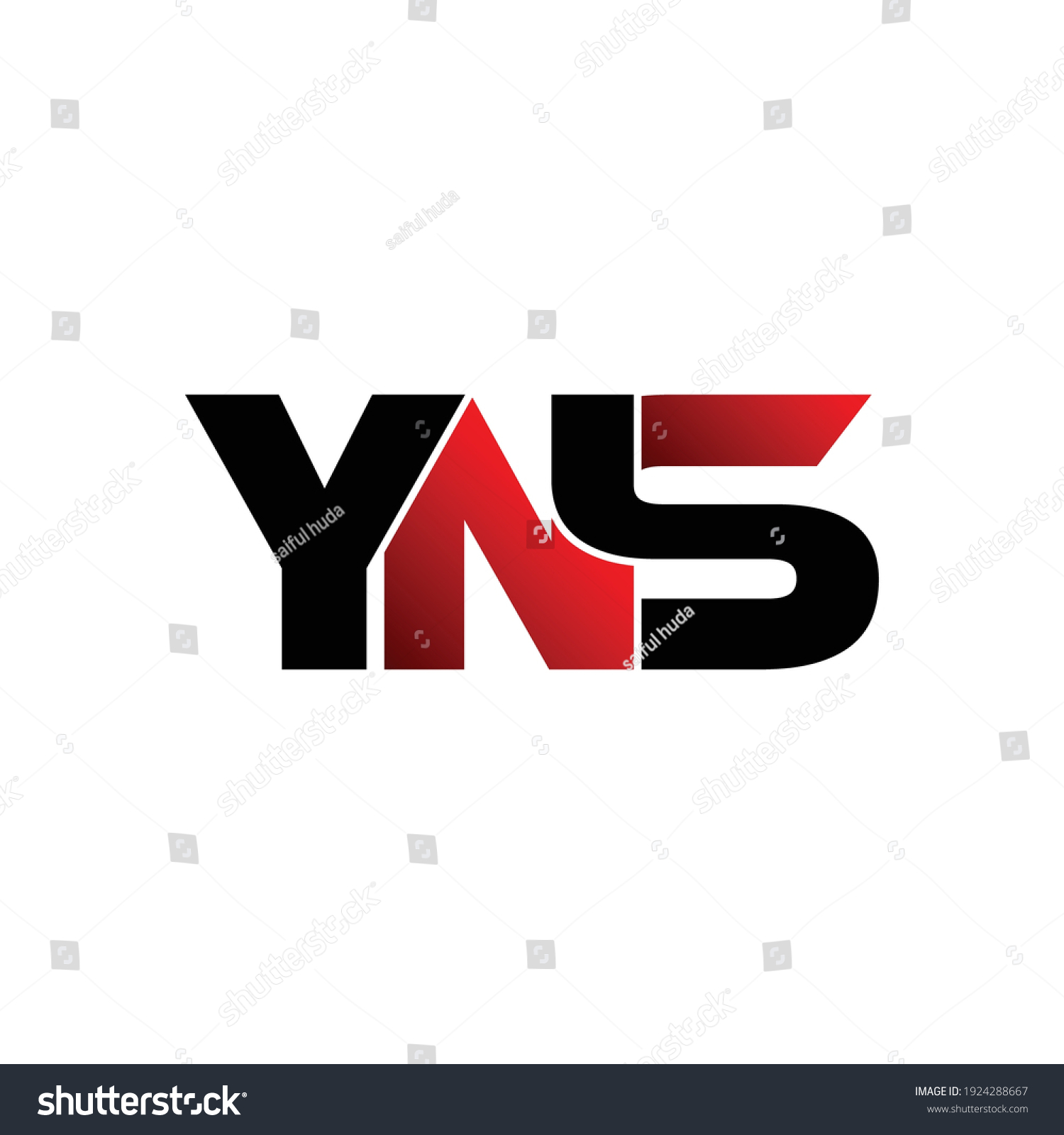 Yns Letter Monogram Logo Design Vector Stock Vector (Royalty Free ...