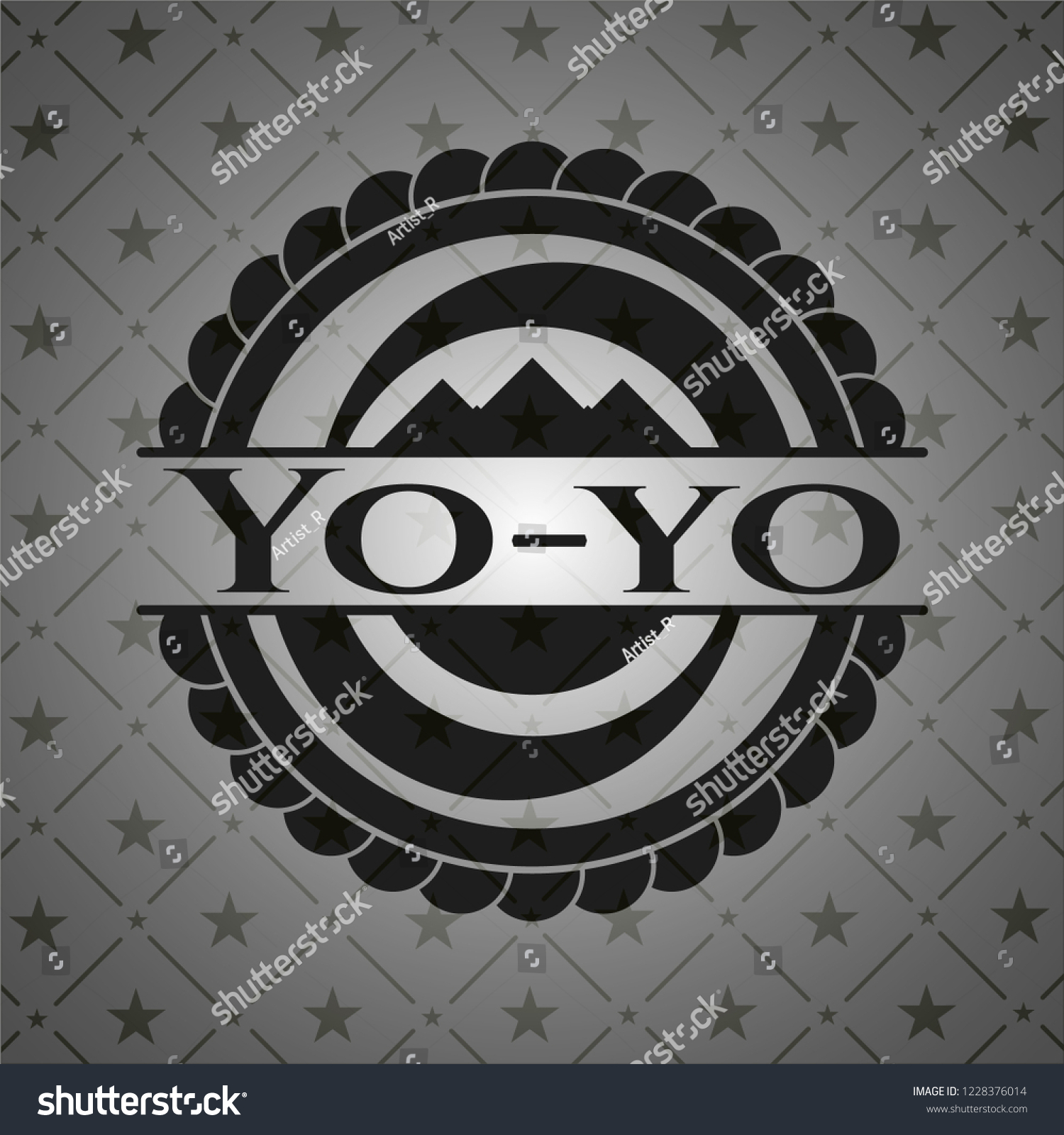Yoyo Black Emblem Stock Vector (Royalty Free) 1228376014 | Shutterstock