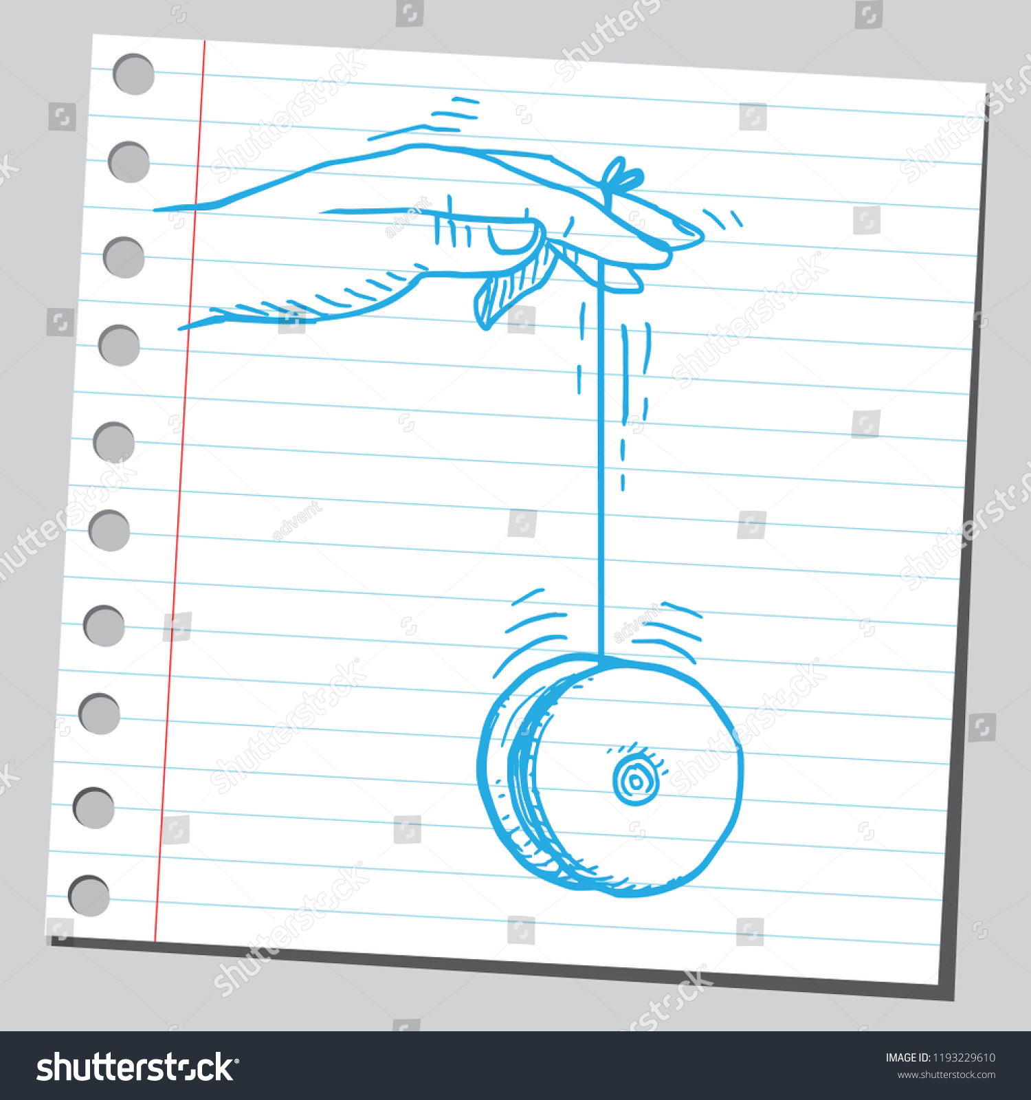 Yo Yo Hand Stock Vector (Royalty Free) 1193229610 | Shutterstock