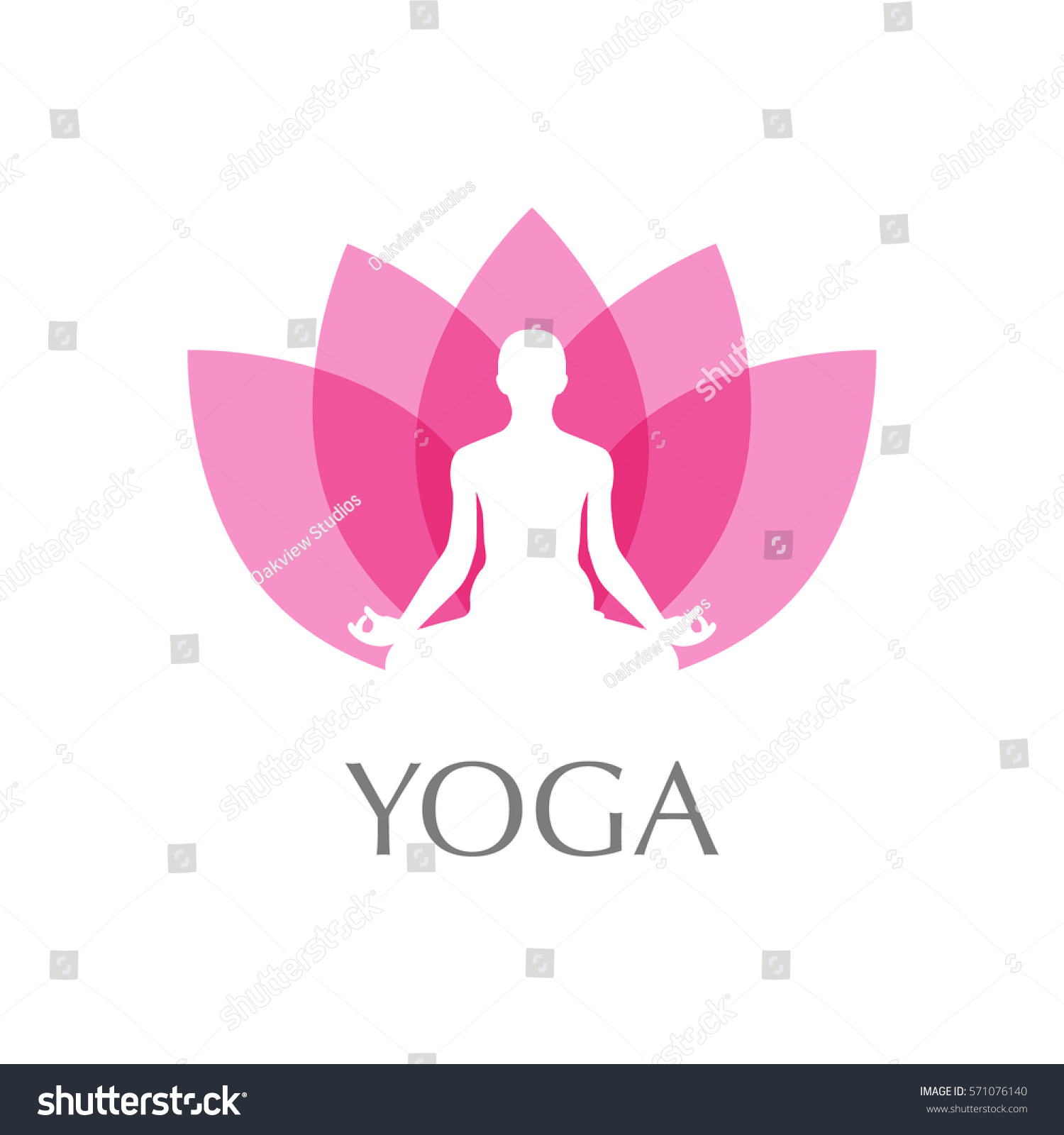 Vektor Stok Yoga logo vektor lambang (Tanpa Royalti) 571076140 ...
