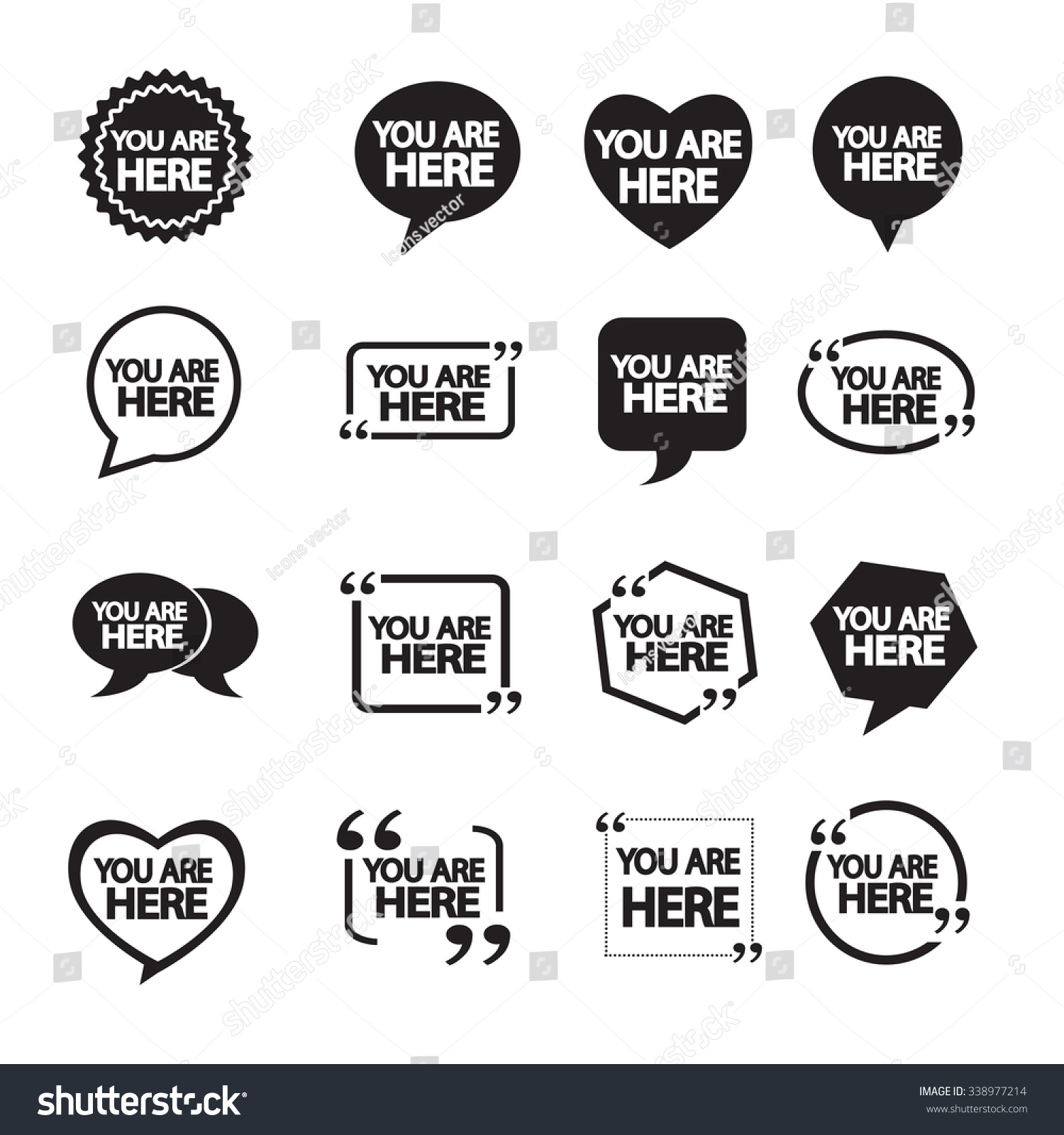 You Here Icon Stock Vector (Royalty Free) 338977214