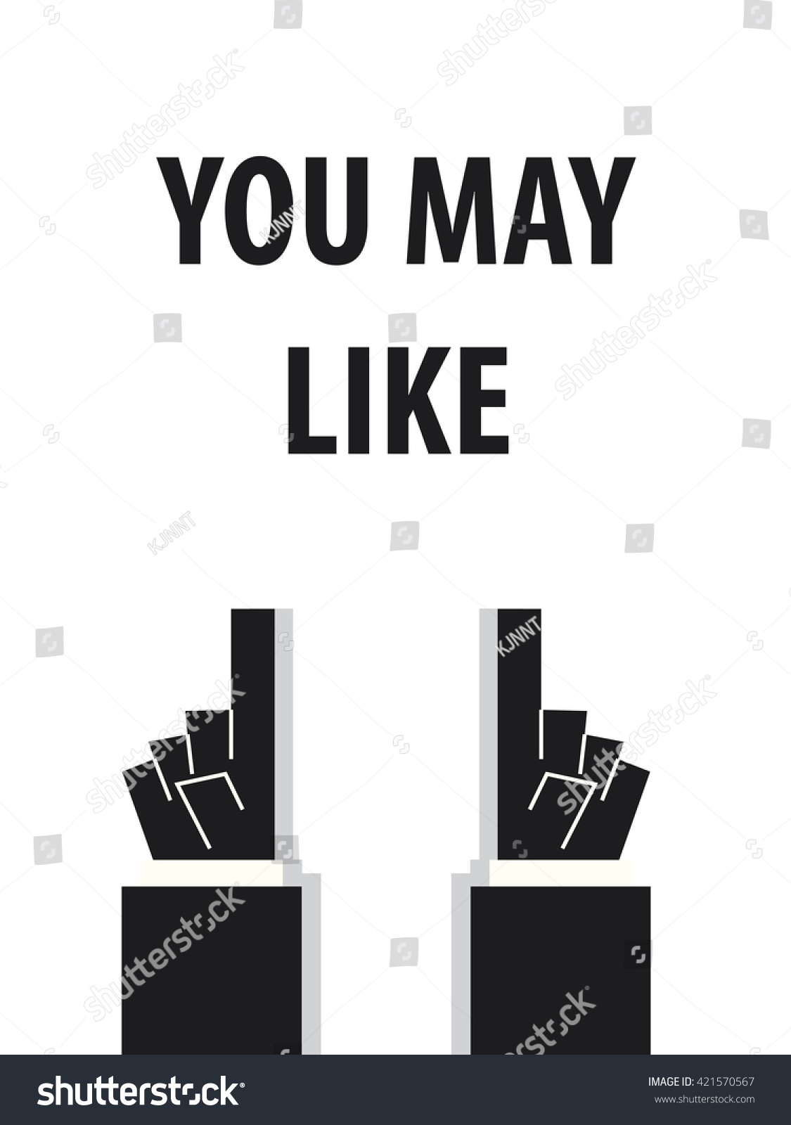 You May Like Typography Vector Illustration Stock Vector (Royalty Free ...
