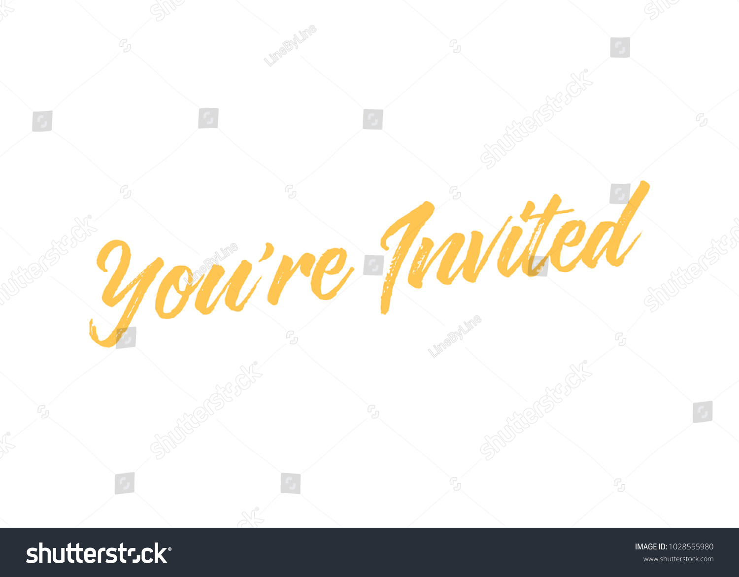 Youre Invited Vector Text Background Stock Vector (Royalty Free ...