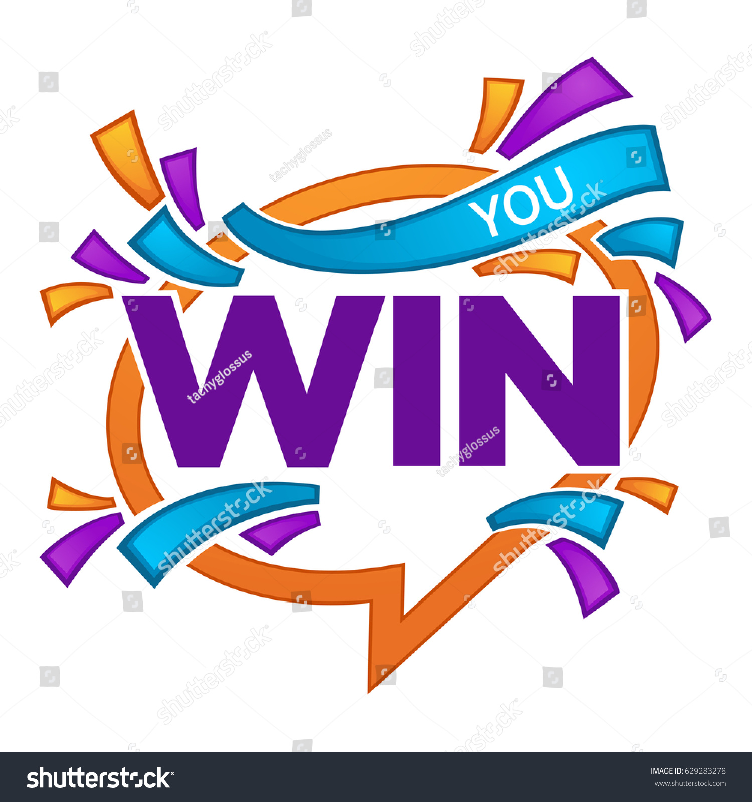 You Win Vector Congratulation Banner Template: Vector có sẵn (miễn phí ...