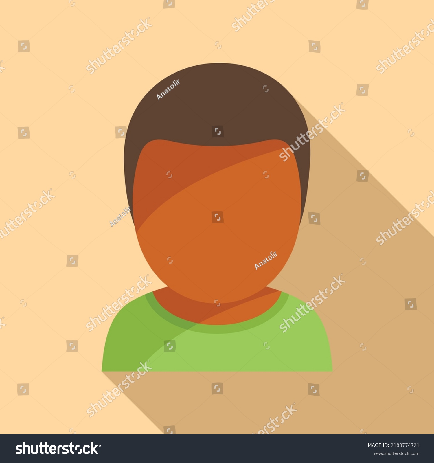 Young Boy Icon Flat Vector Stage Stock Vector (Royalty Free) 2183774721 ...