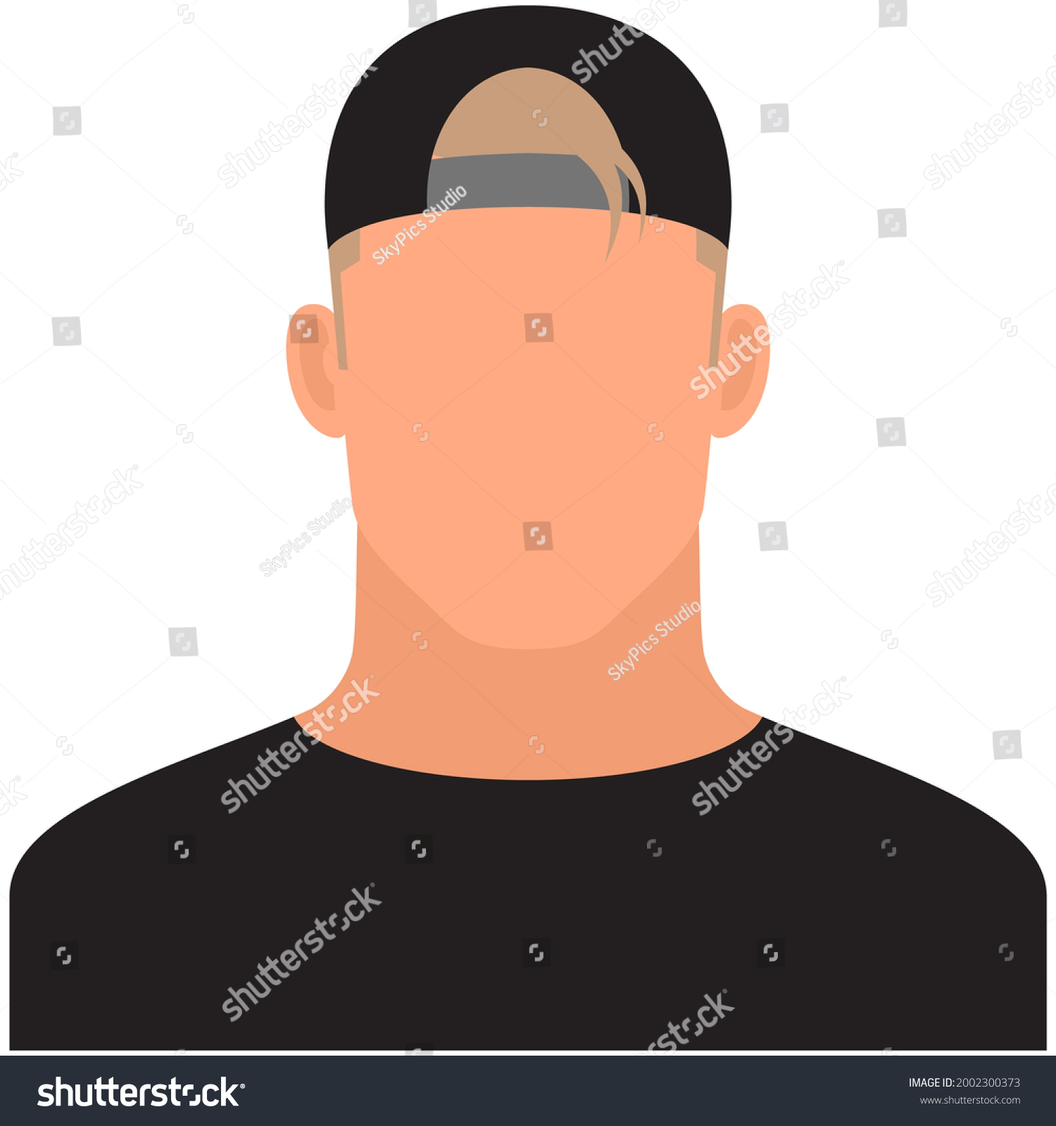 Young Guy Avatar Icon Vector Isolated Stock Vector (Royalty Free ...