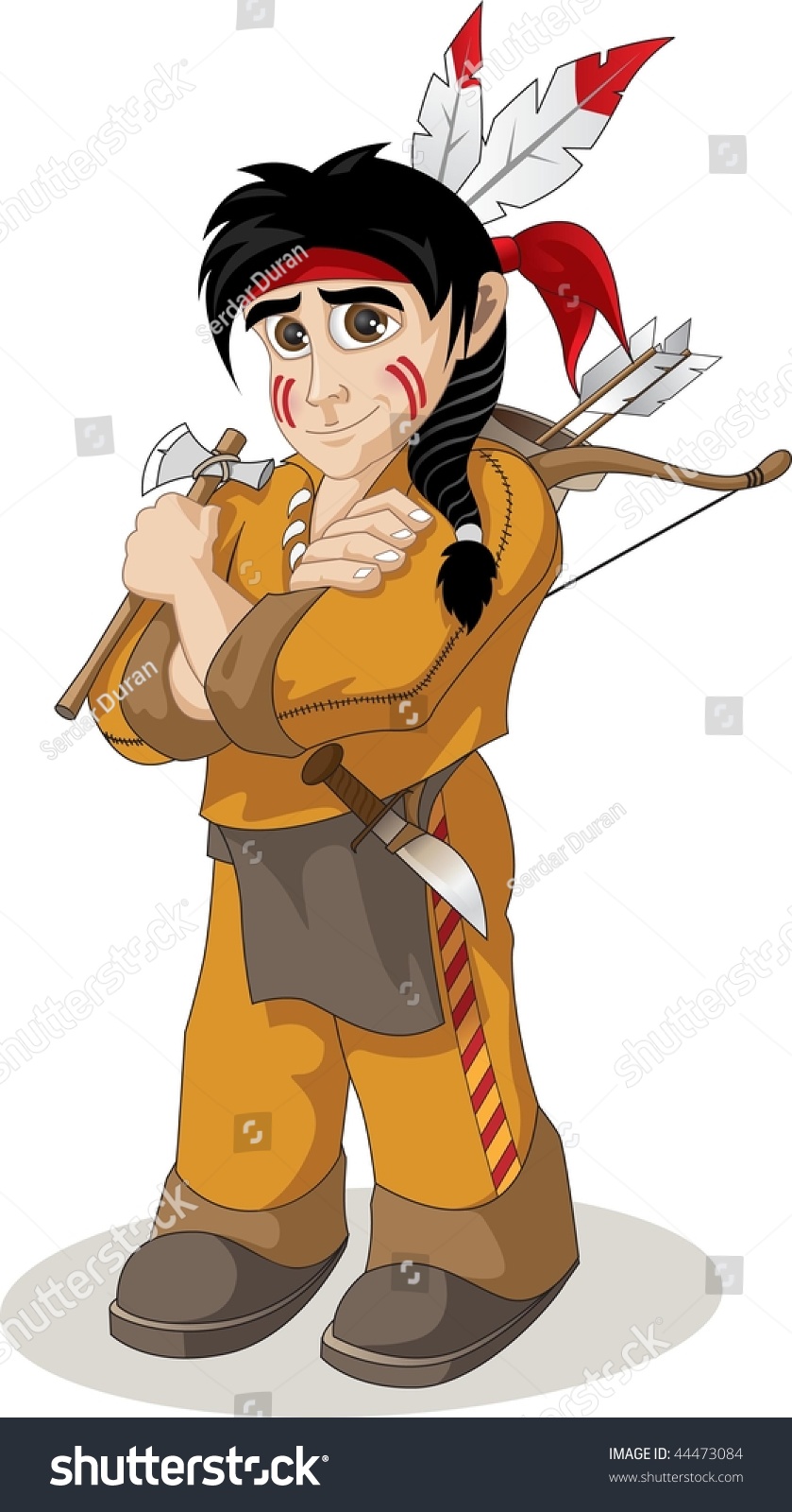 Cartoon Indian Chief Drawings