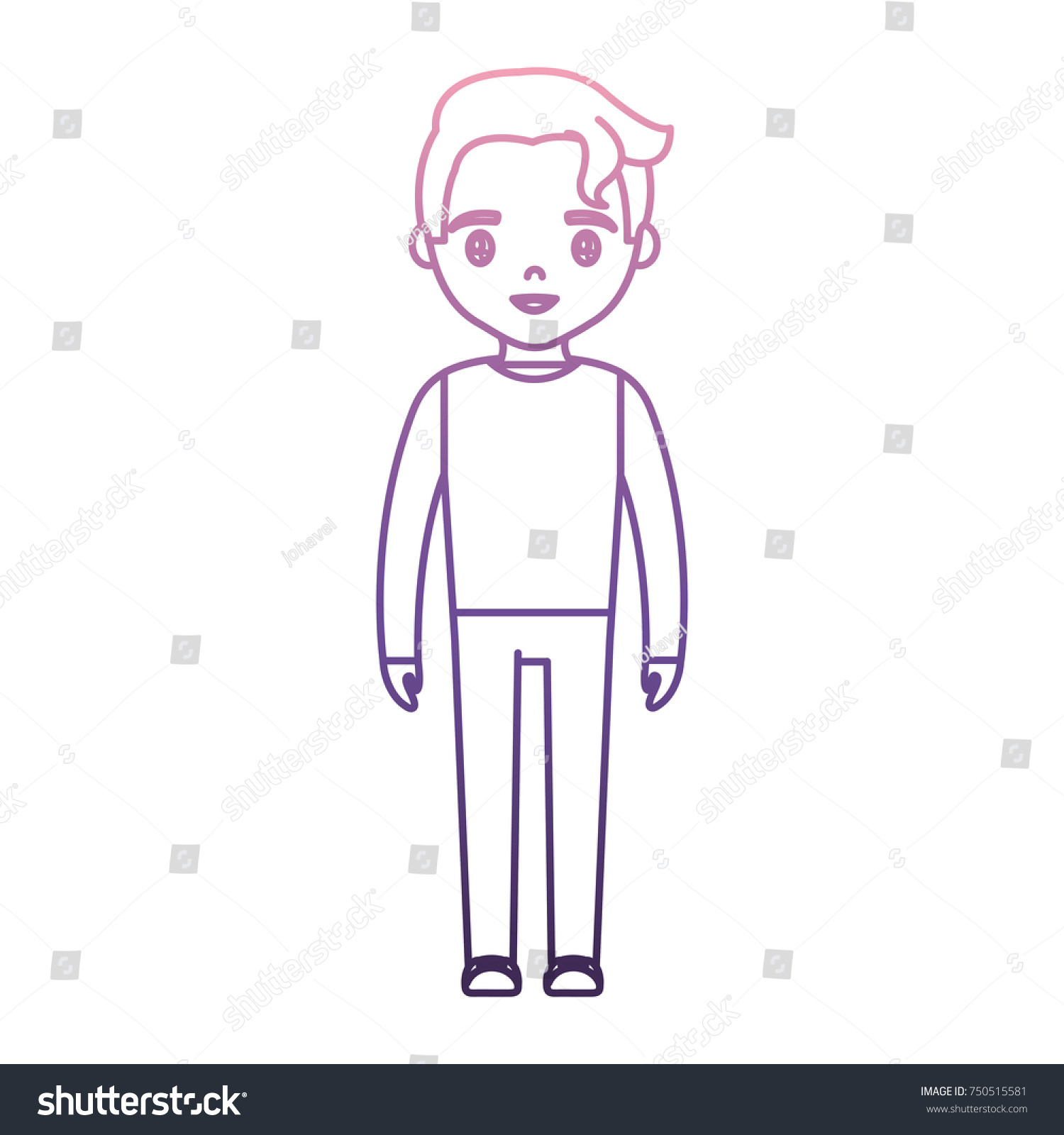 Young Man Icon Stock Vector (Royalty Free) 750515581 | Shutterstock