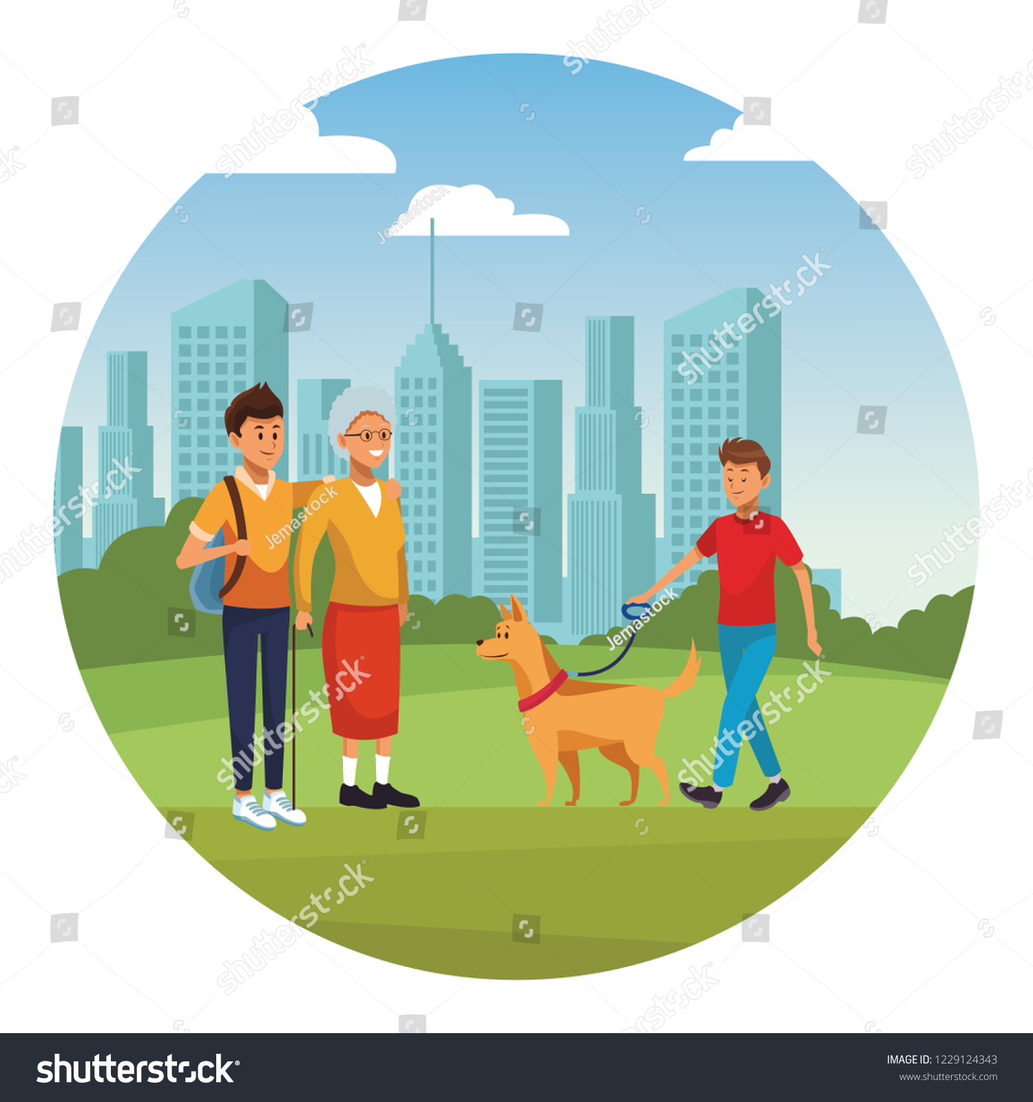 Young Men Cartoon Stock Vector (Royalty Free) 1229124343 | Shutterstock