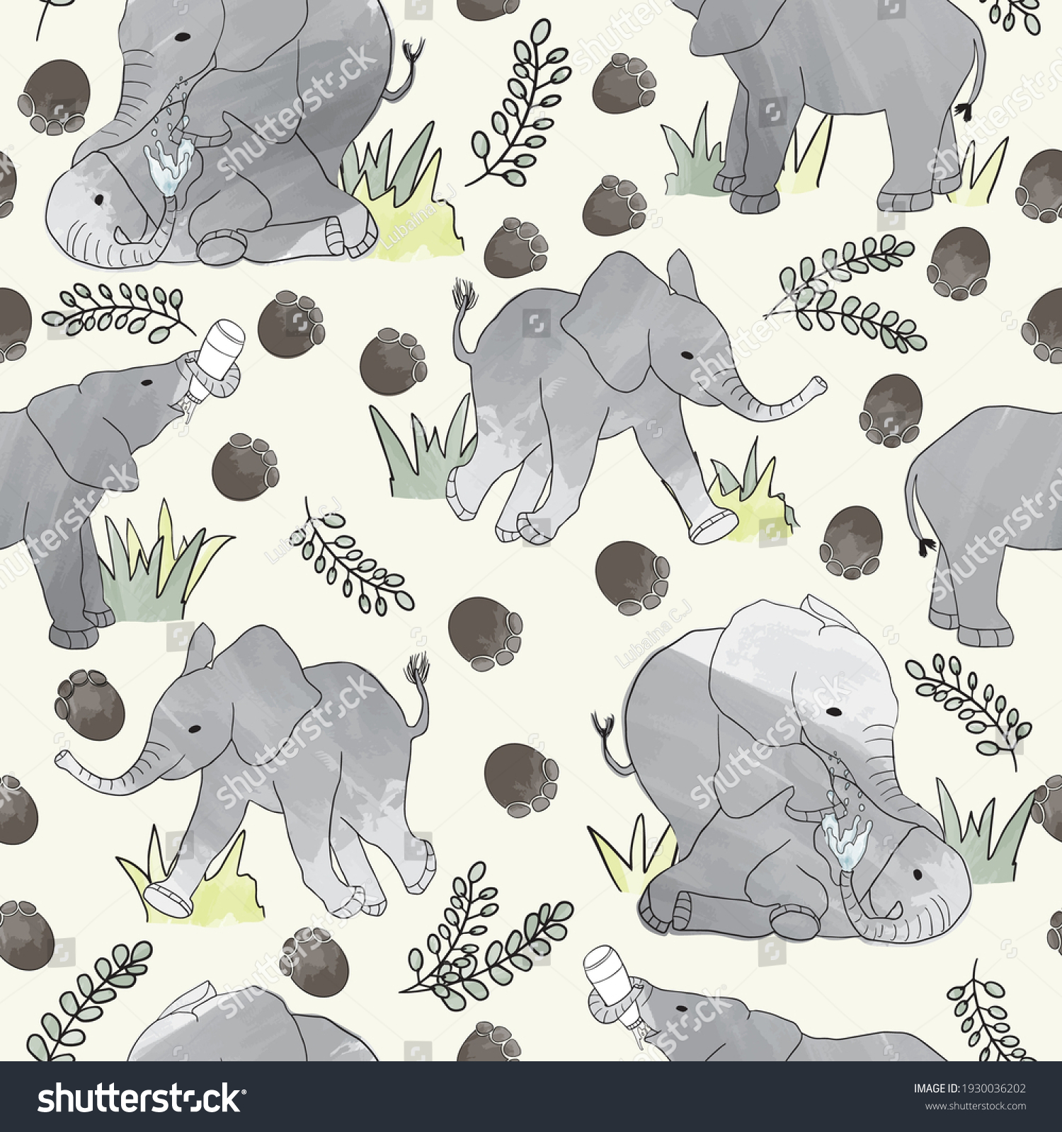 24,124 Seamless elephant Images, Stock Photos & Vectors | Shutterstock