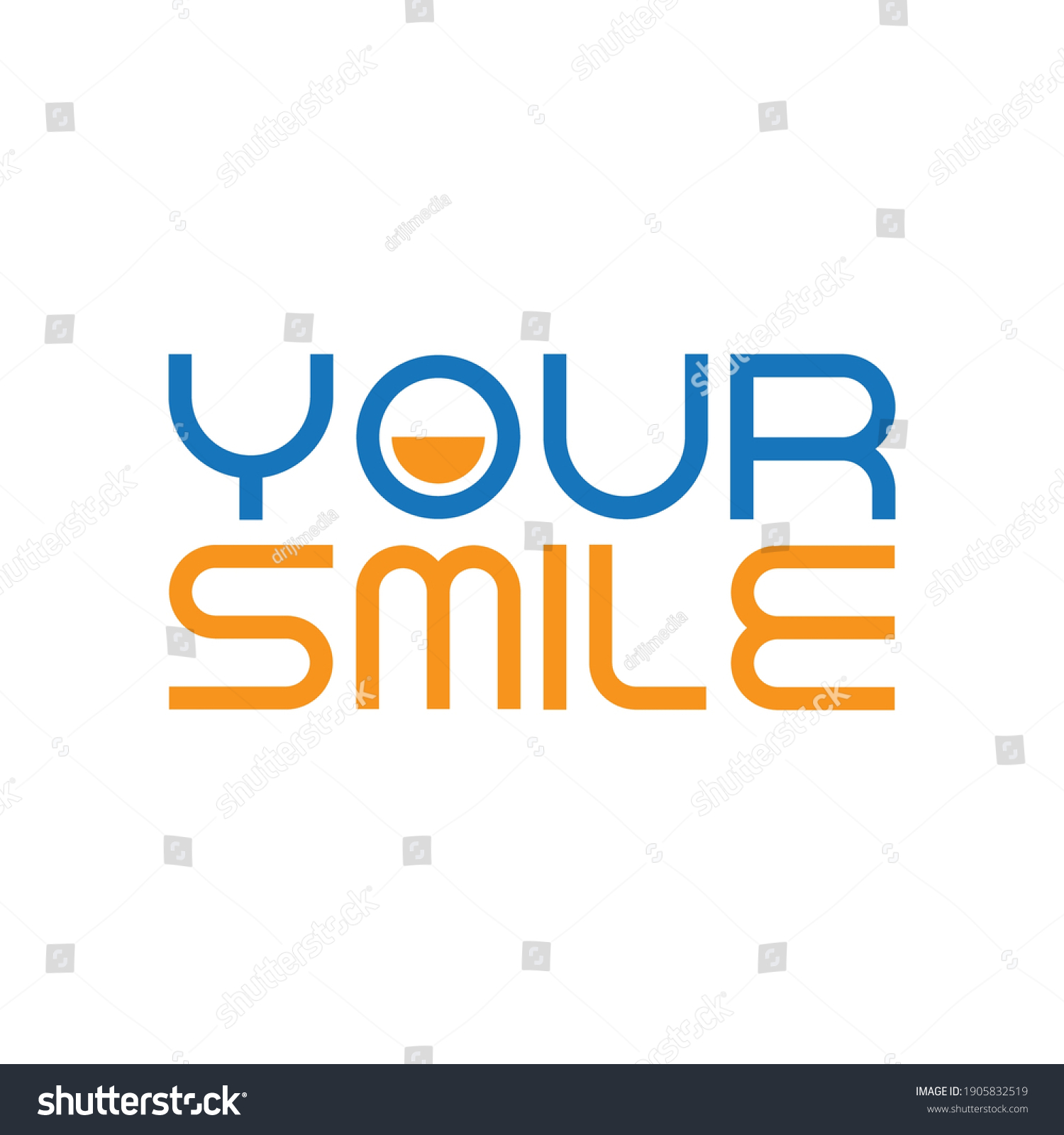 Your Smile Letter Logo Design Vector Stock Vector (Royalty Free ...