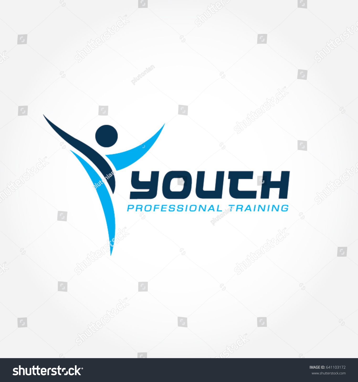 Youth Professional Training Program Logo Symbol Stock Vector (Royalty ...