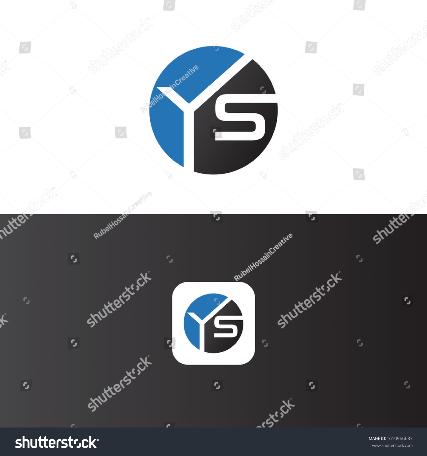 Ys Letter Logo Design Template Vector Stock Vector (Royalty Free ...