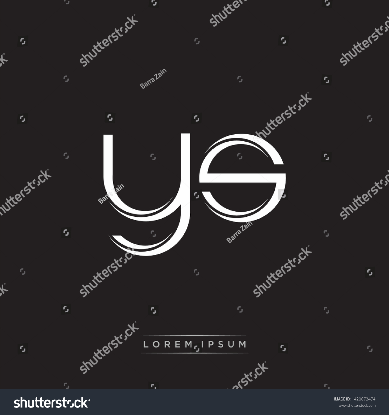 Ys Y S Logo Initial Letter Stock Vector (Royalty Free) 1420673474 ...