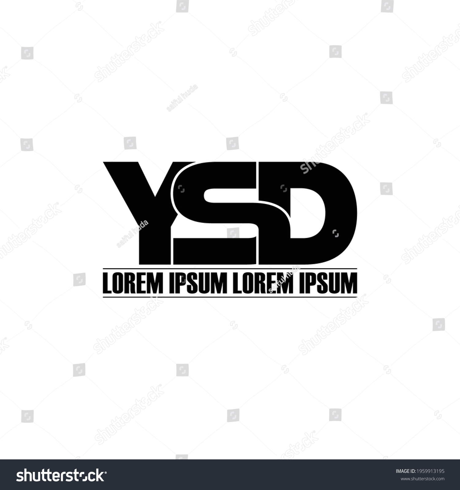 Ysd Letter Monogram Logo Design Vector Stock Vector (Royalty Free ...