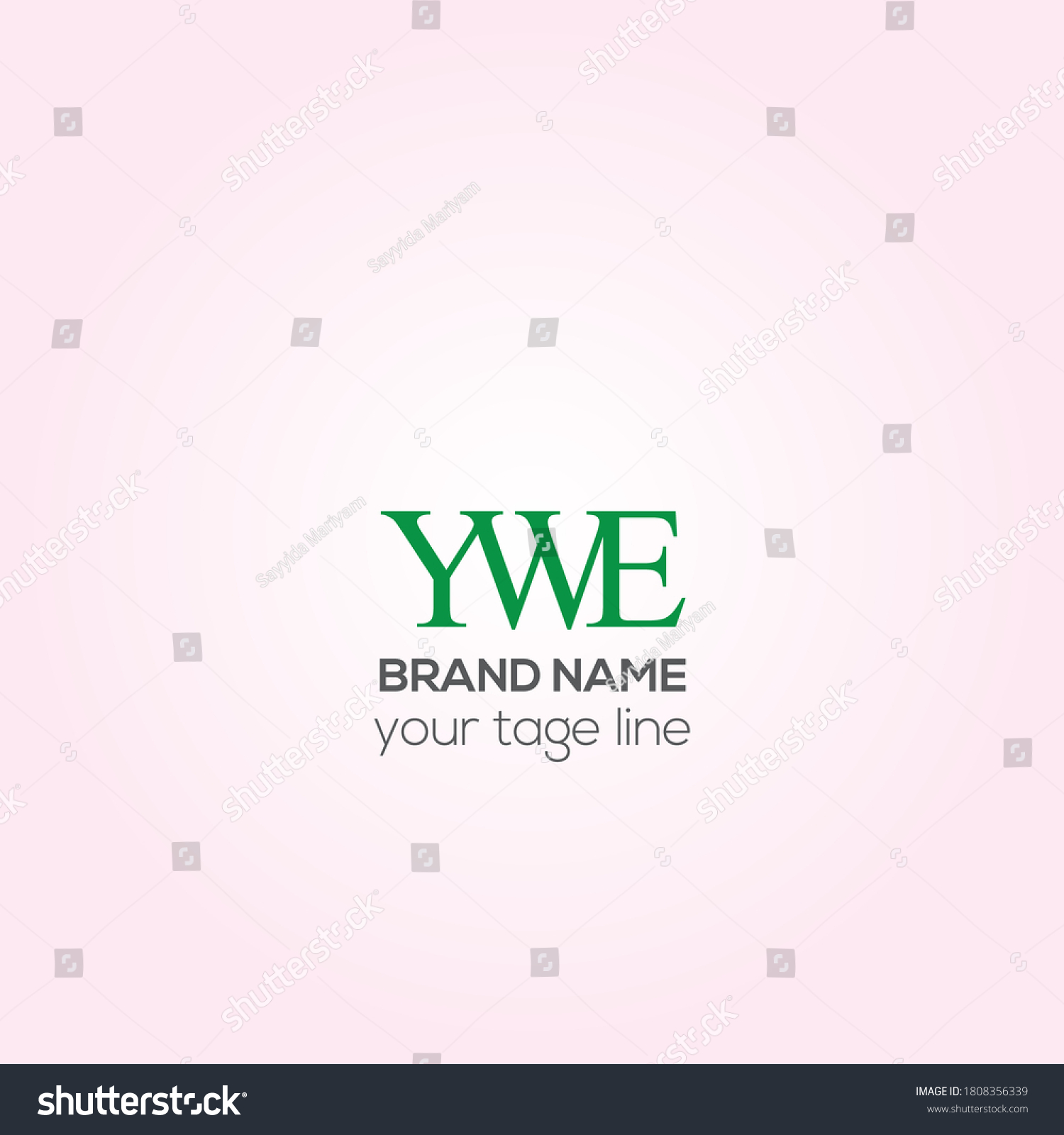 Ywe Letter Vector Logo Design Ywe Stock Vector (Royalty Free ...