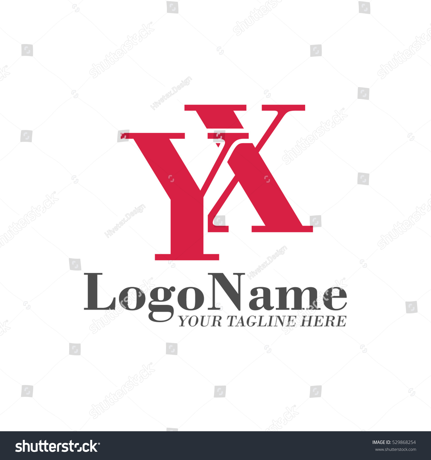 Yx Logo Stock Vector (Royalty Free) 529868254