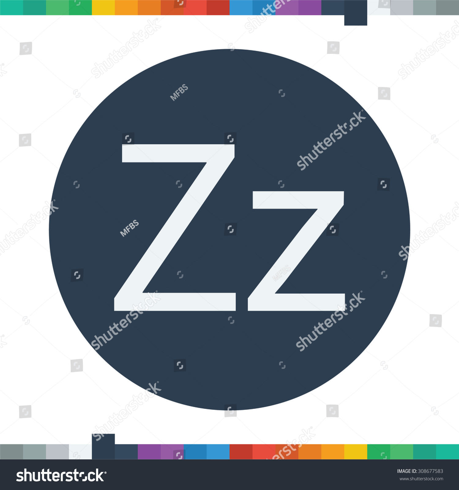 Z Letter Icon Stock Vector (Royalty Free) 308677583 | Shutterstock