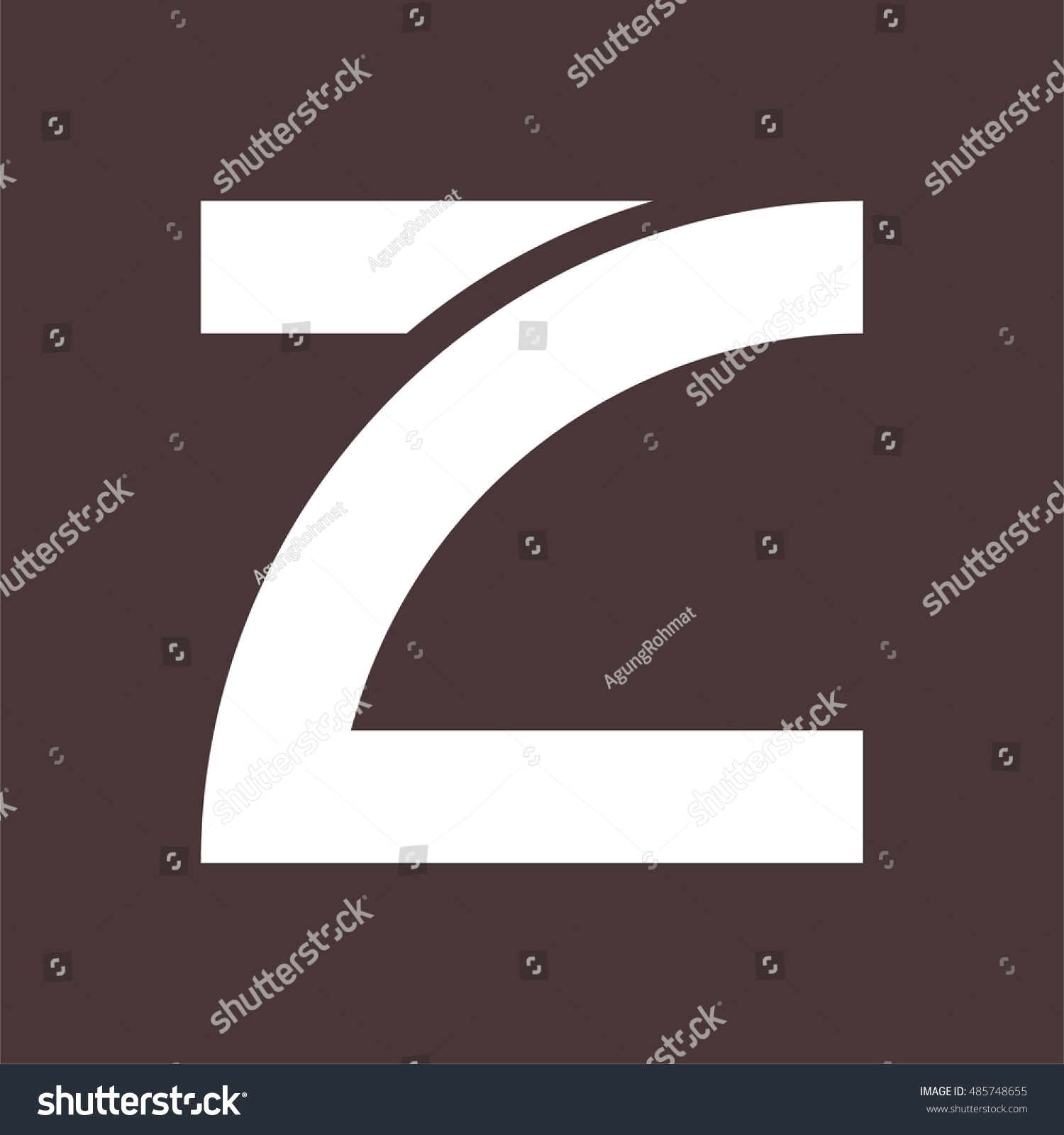 Z Letter Line Initial Logo Design Stock Vector (Royalty Free) 485748655