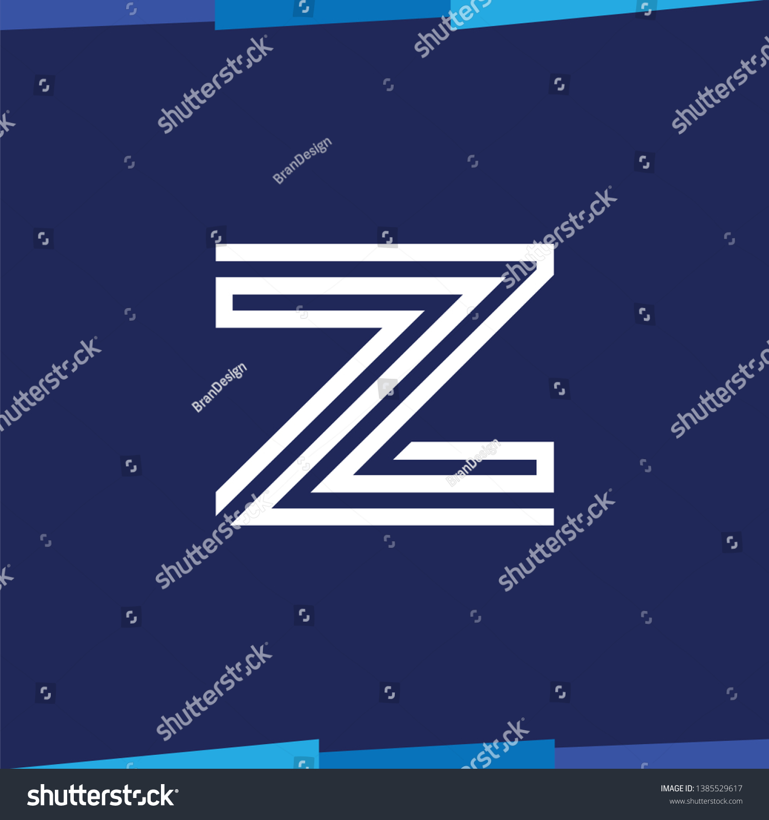 Z Letter Line Logo Vector Template Stock Vector (Royalty Free) 1385529617