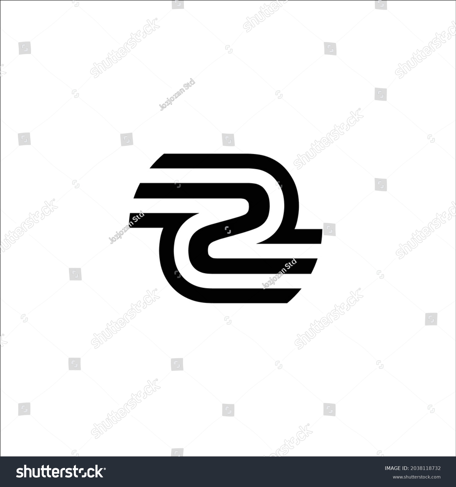 Z Line Intial Logo Vector Image Stock Vector (Royalty Free) 2038118732 ...